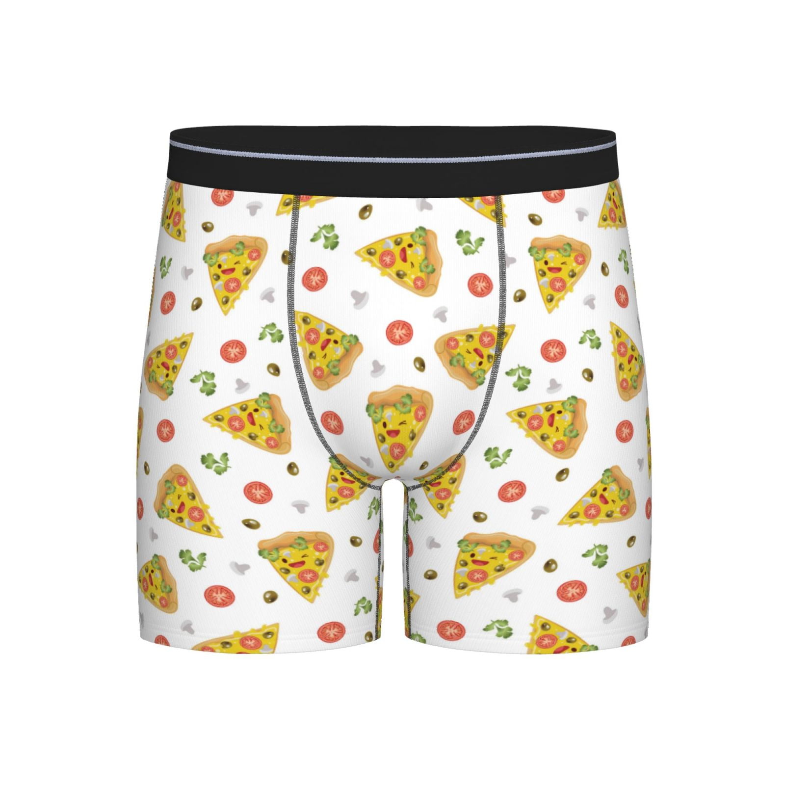 Mens Underwear, Cute Tomato Pizza Mens Underwear Boxer Briefs, Soft ...
