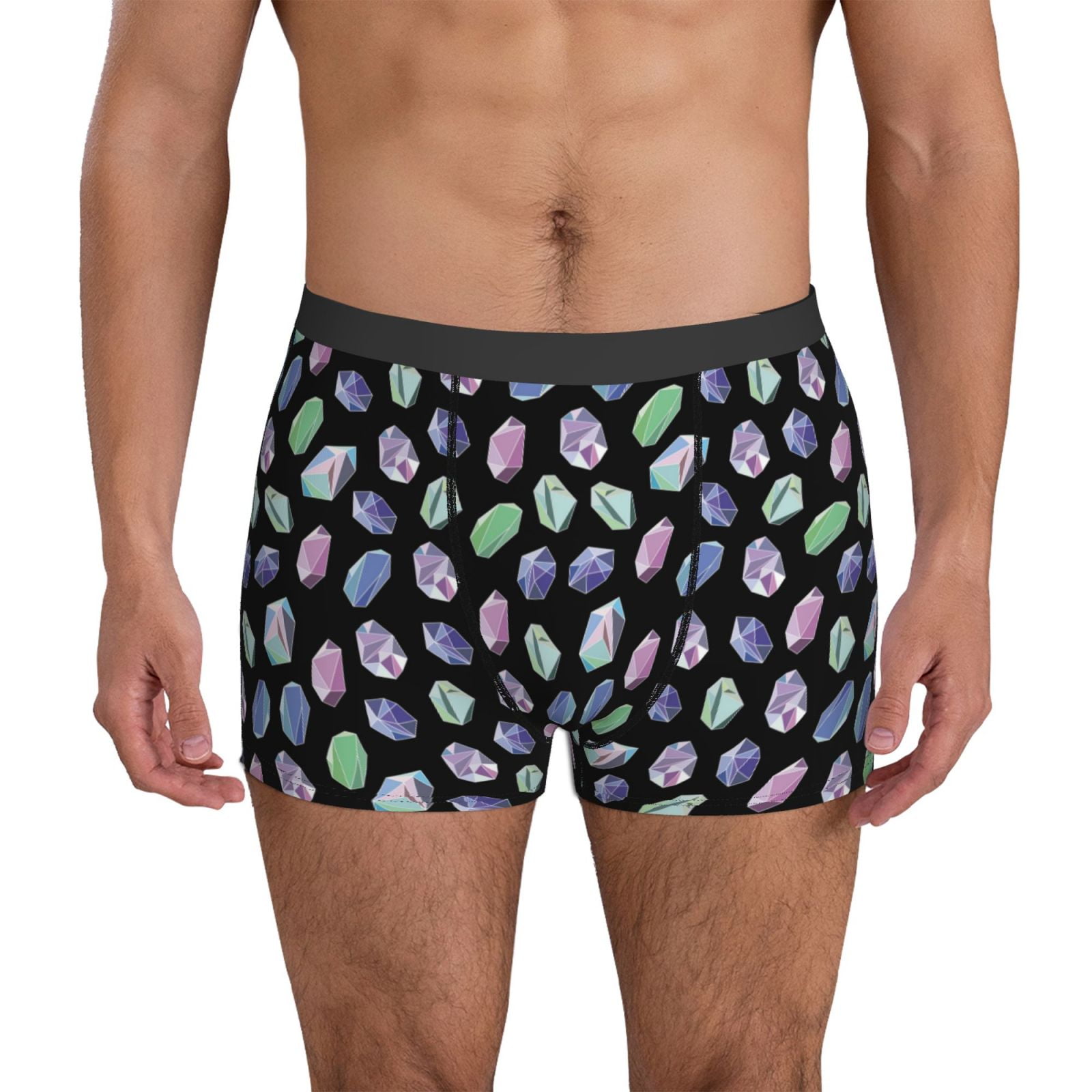 Mens Underwear, Diamond Colorful Sexy Mens Underwear Boxer Briefs ...