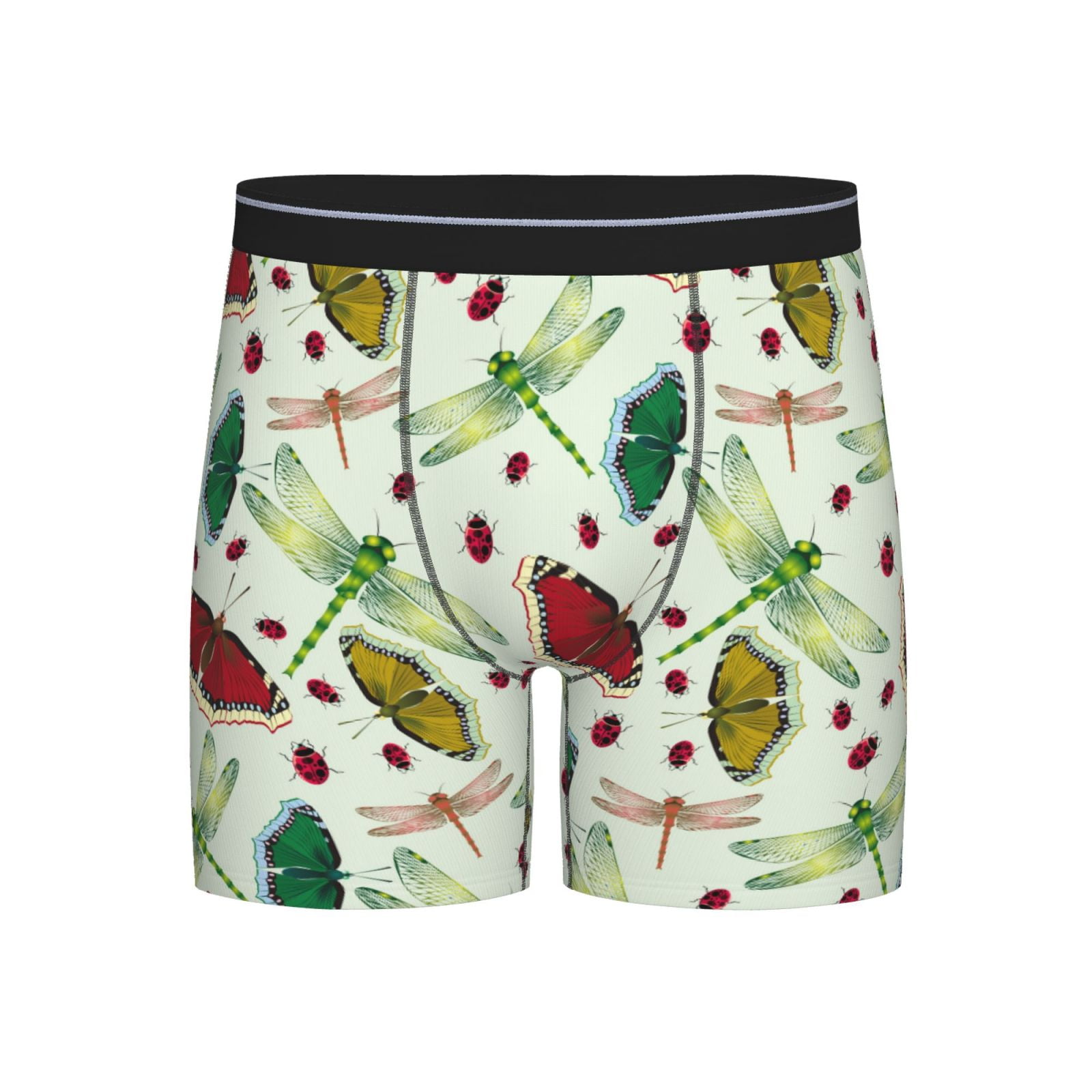 Mens Underwear, Dragonfly Ladybird Butterfly Mens Underwear Boxer ...