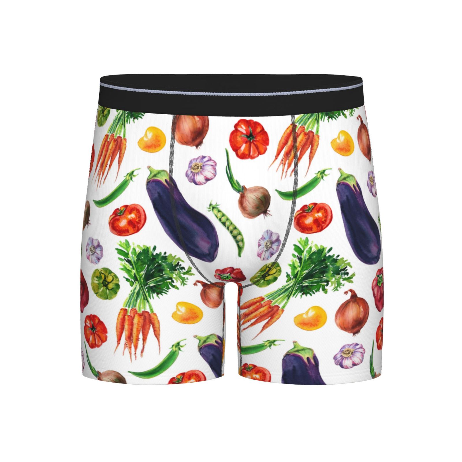 Mens Underwear, Eggplant Vegetable Mens Underwear Boxer Briefs, Soft ...