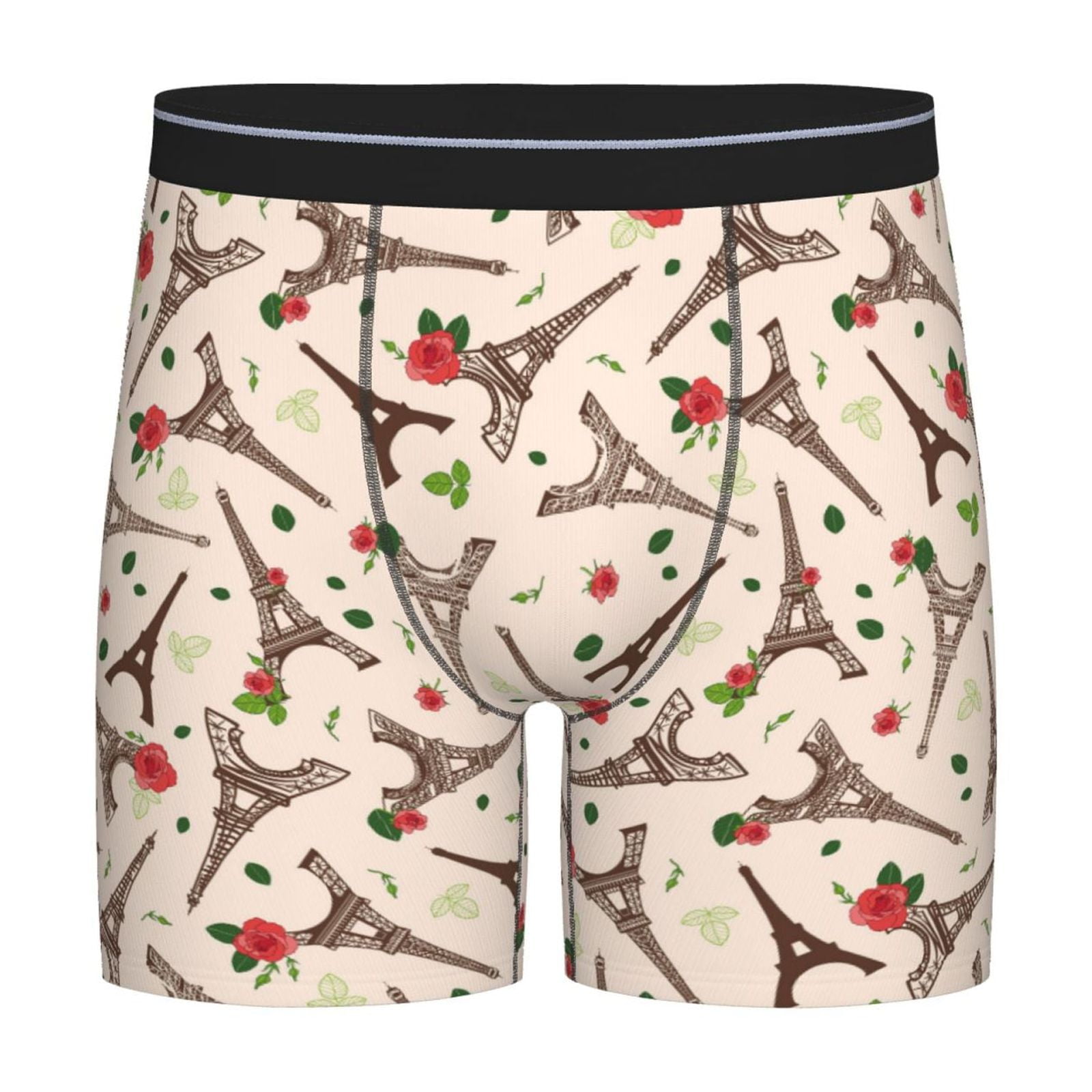 Mens Underwear, Eiffel Tower Urbane Mens Underwear Boxer Briefs, Soft Breathable Underwear Long ...