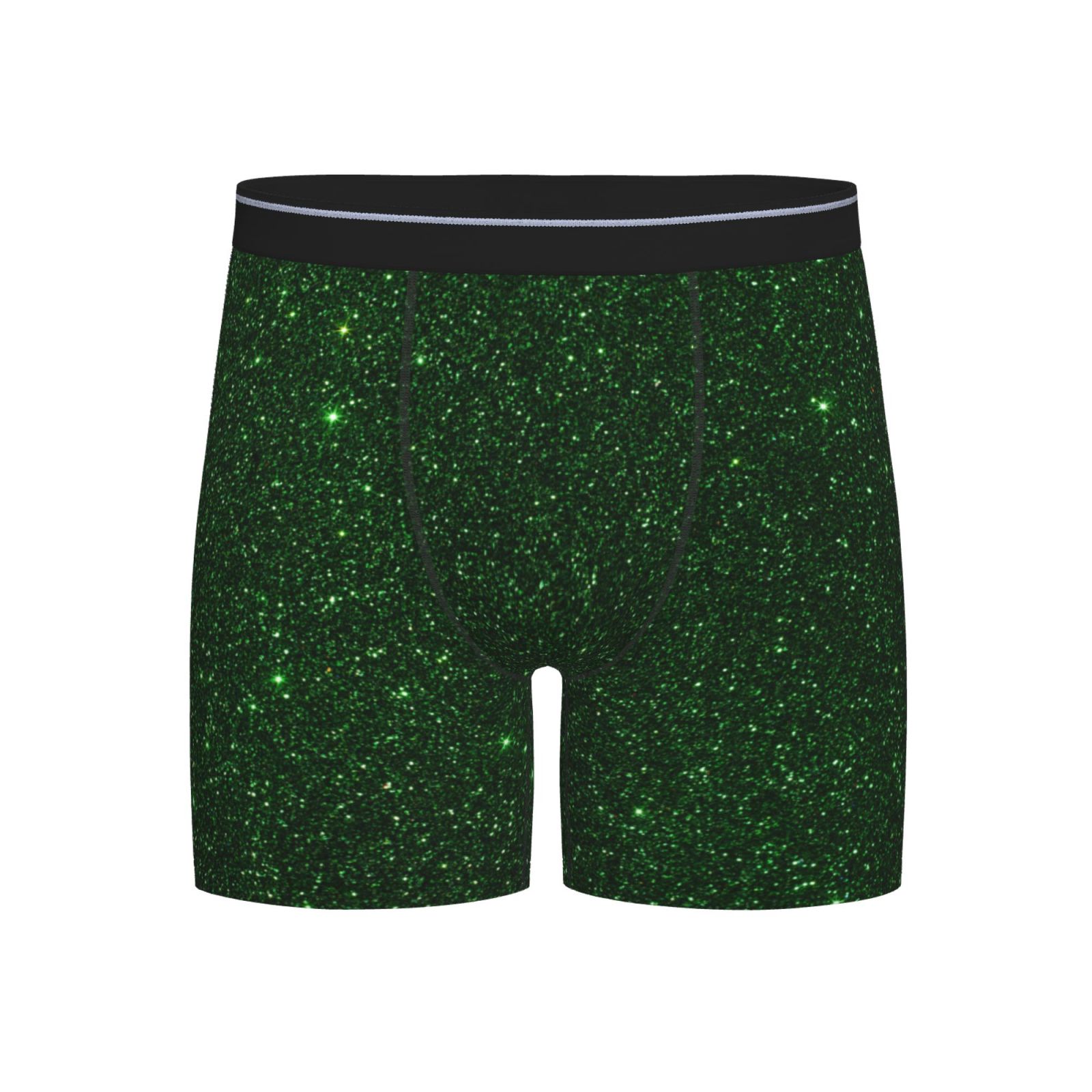 Mens Underwear, Emerald Green Sparkling Mens Underwear Boxer Briefs ...