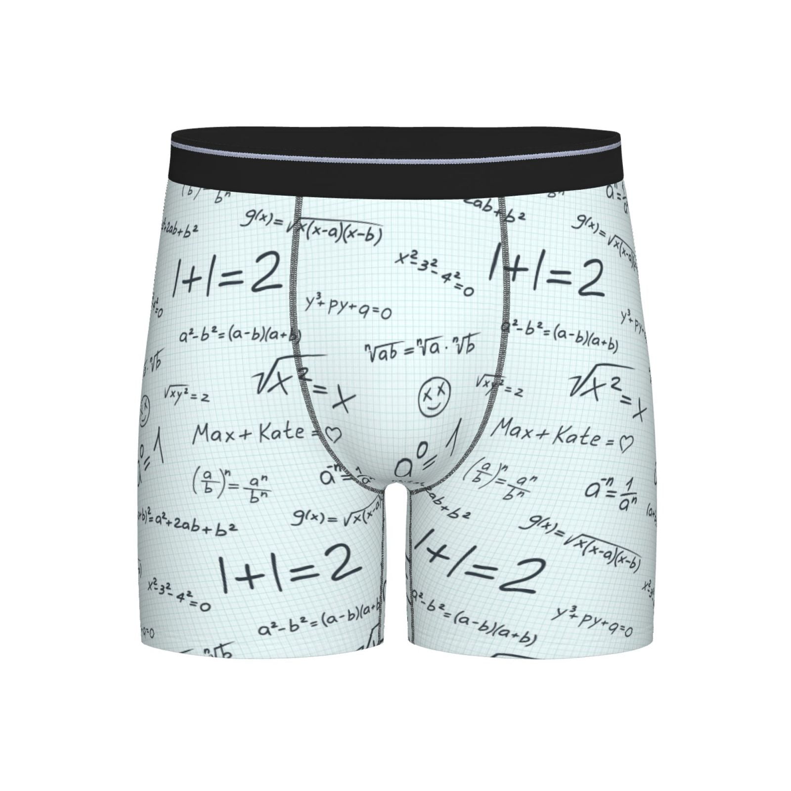 Mens Underwear, Equation Formula Math Print Mens Underwear Boxer Briefs ...