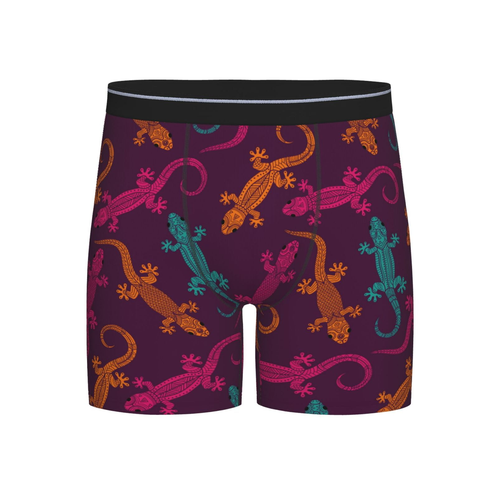 Mens Underwear, Exotic Cute Gecko Lizard Mens Underwear Boxer Briefs ...