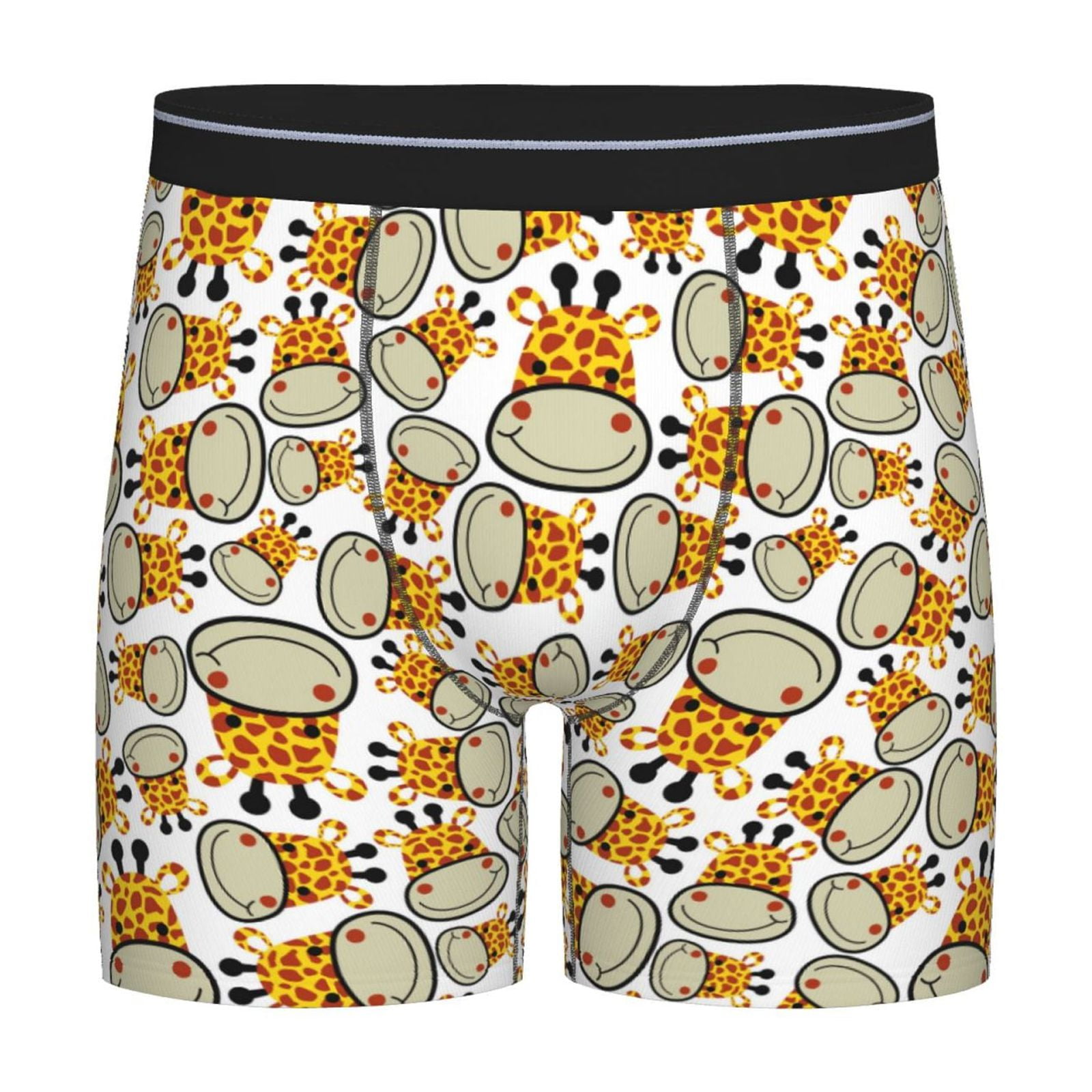 Mens Underwear, Giraffes Head Mens Underwear Boxer Briefs, Soft ...