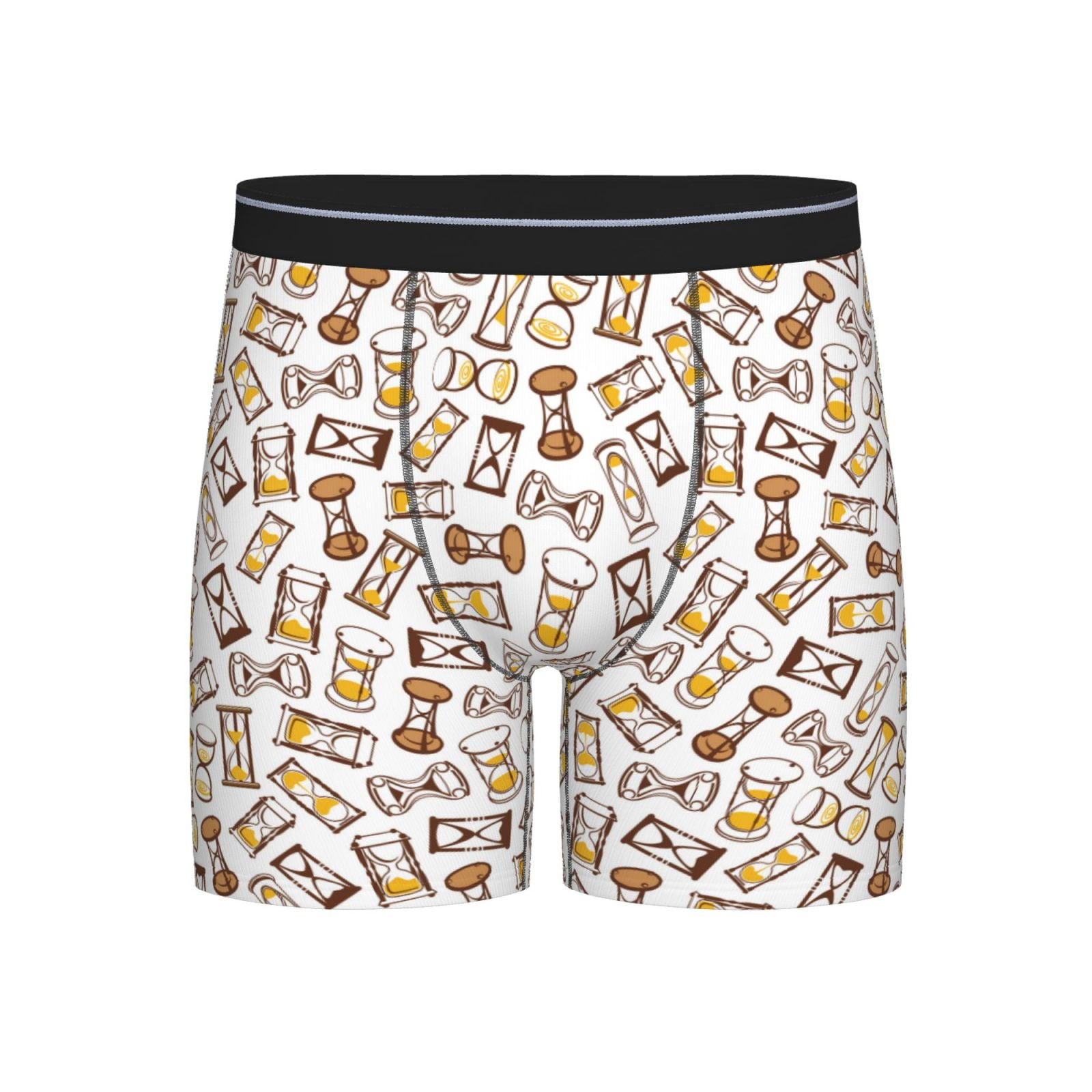 Mens Underwear, Hand Drawn Hourglass Mens Underwear Boxer Briefs, Soft ...