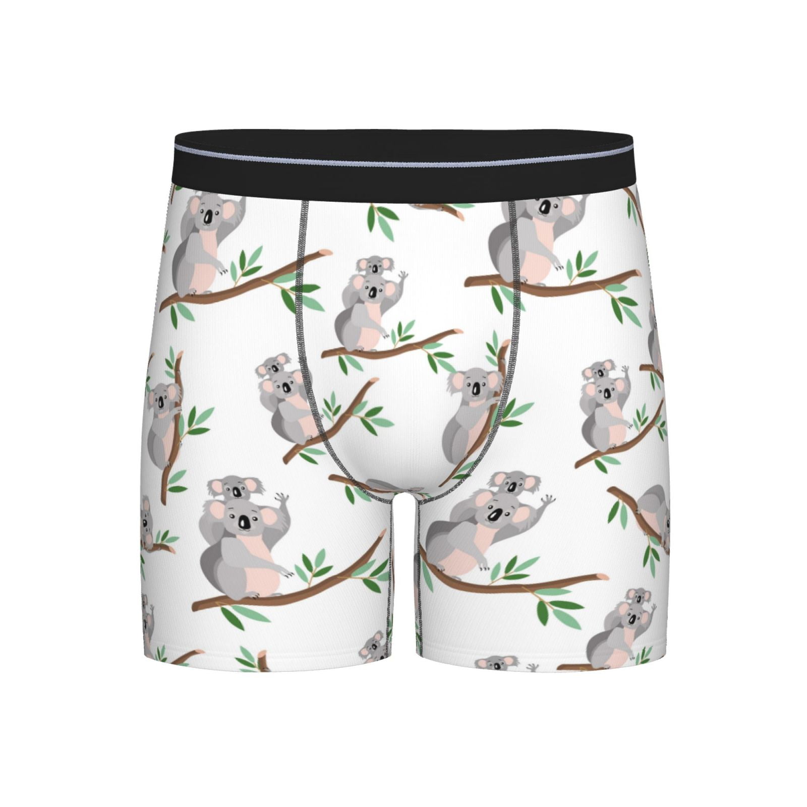 Mens Underwear, Koala On A Branch Mens Underwear Boxer Briefs, Soft ...