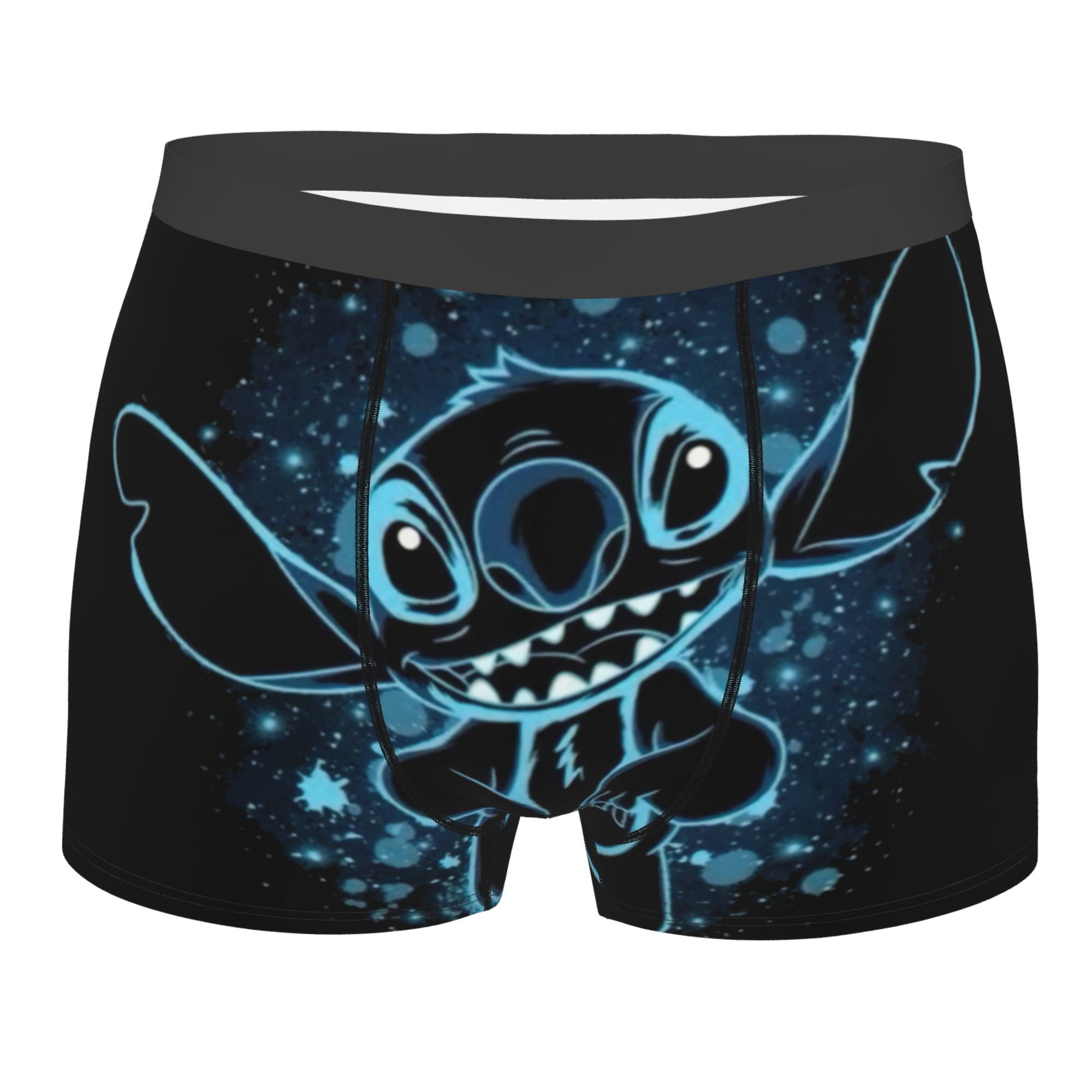 Mens Underwear,Lilo Negative Stitch Boxer Briefs,Breathable Soft ...