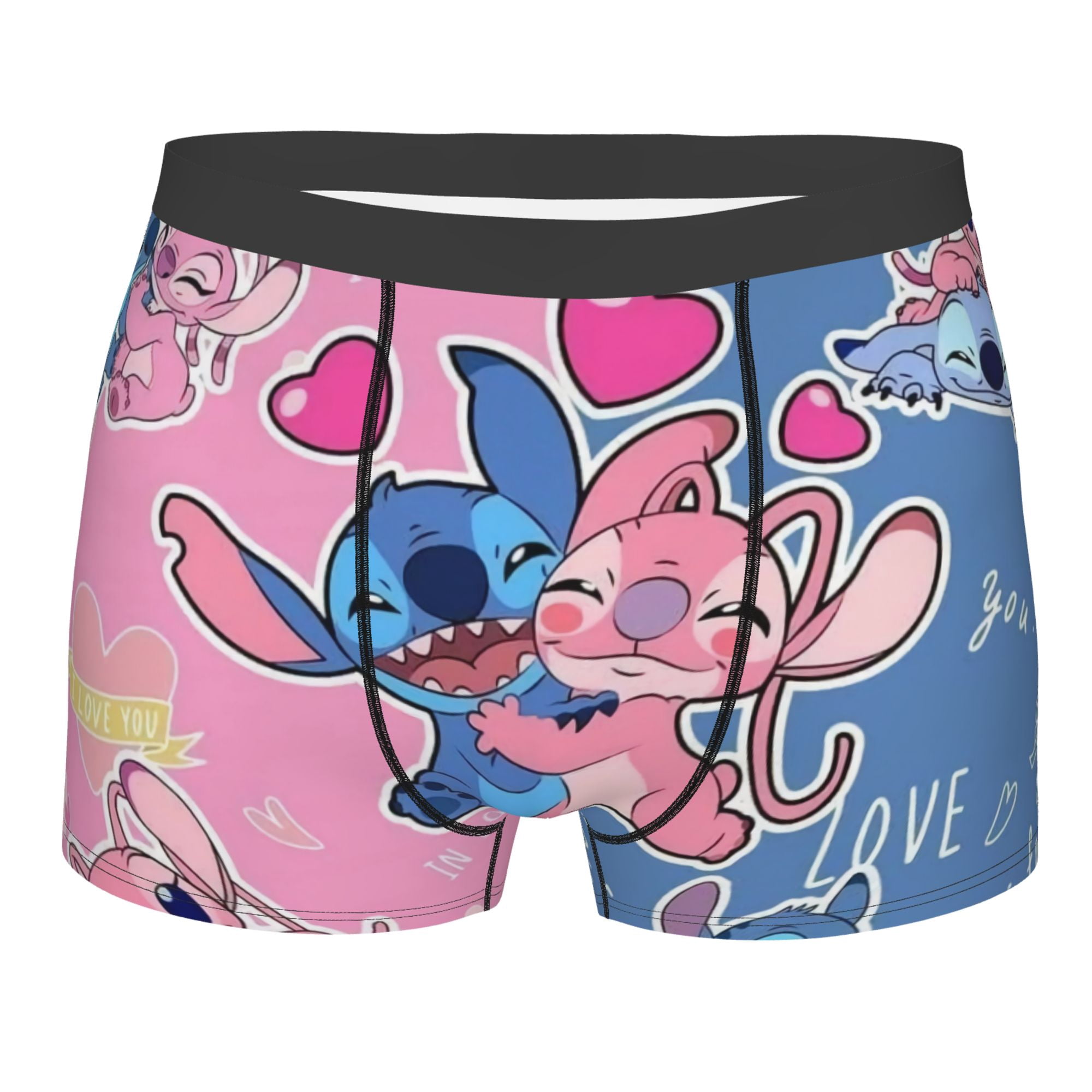 Mens Underwear,Lilo & Stitch - Stitch & Angel Boxer Briefs,Breathable ...
