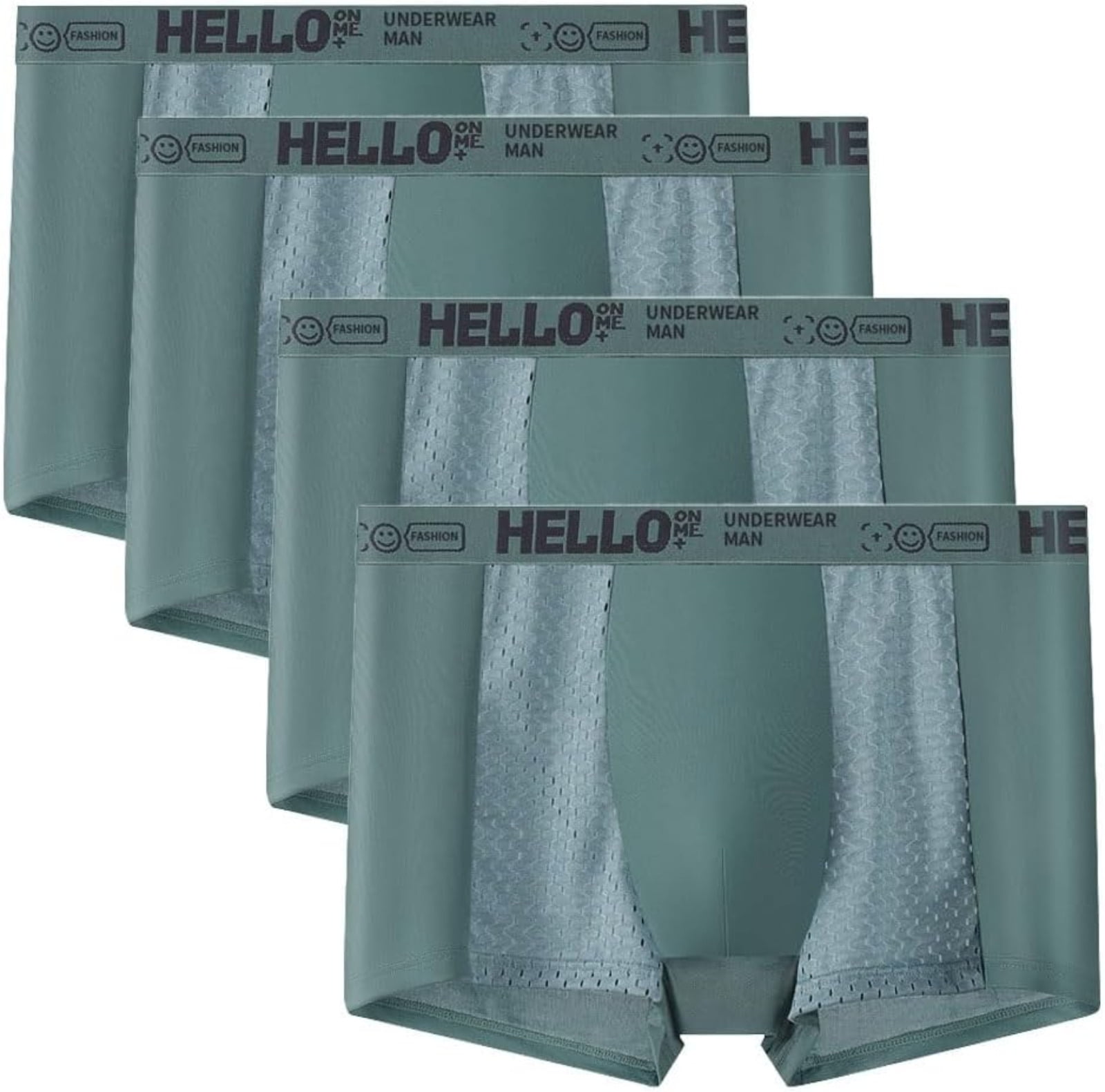 Mens Underwear, Low Rise Boxer Briefs for Men, Mens Breathable Trunks ...