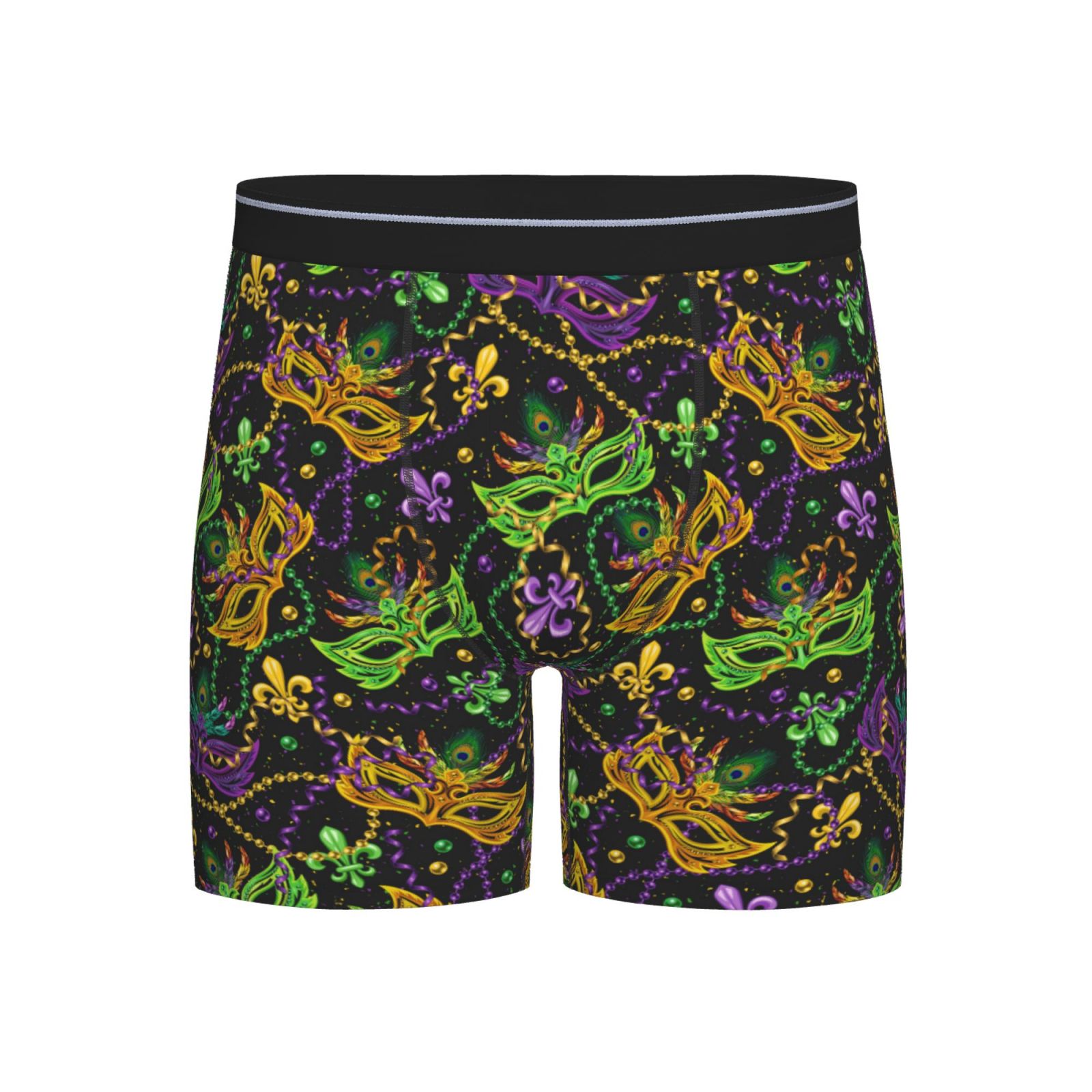 Mens Underwear, Mardi Gras Surface Mens Underwear Boxer Briefs, Soft ...
