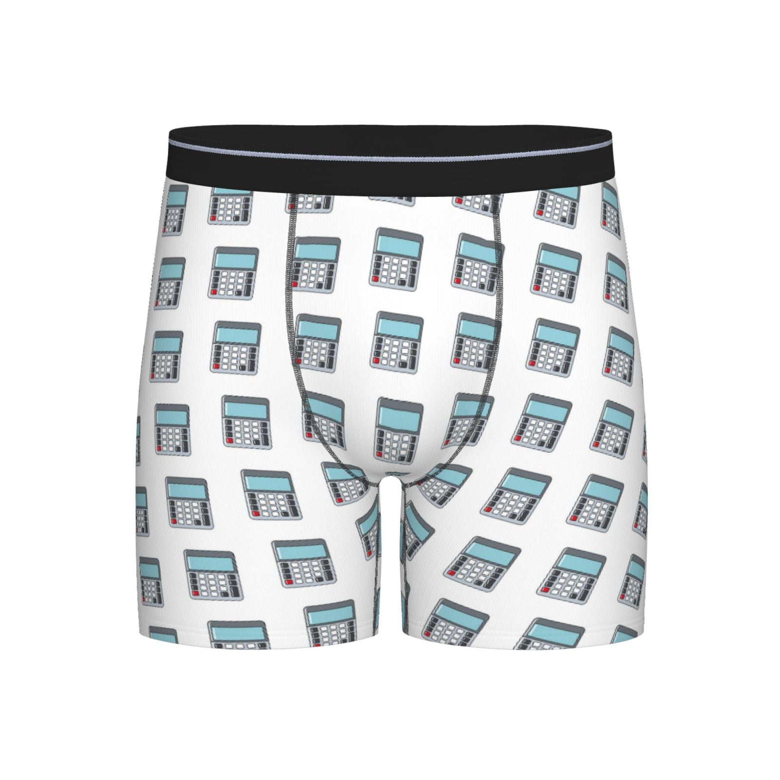 Mens Underwear, Math Print Calculator Mens Underwear Boxer Briefs, Soft ...