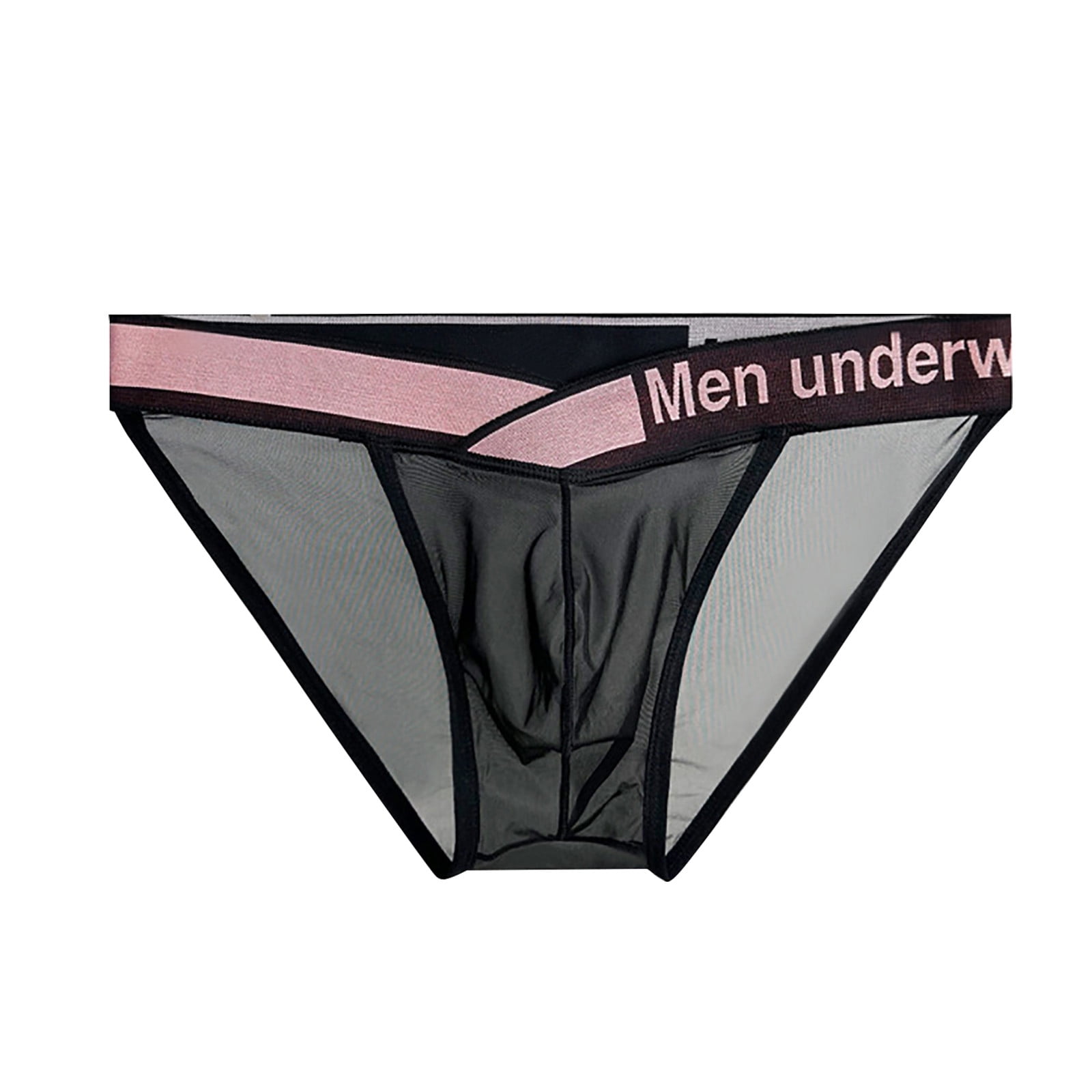Mens Underwear,Men's Transparent Low Waisted Triangle Panty Briefs Soft ...
