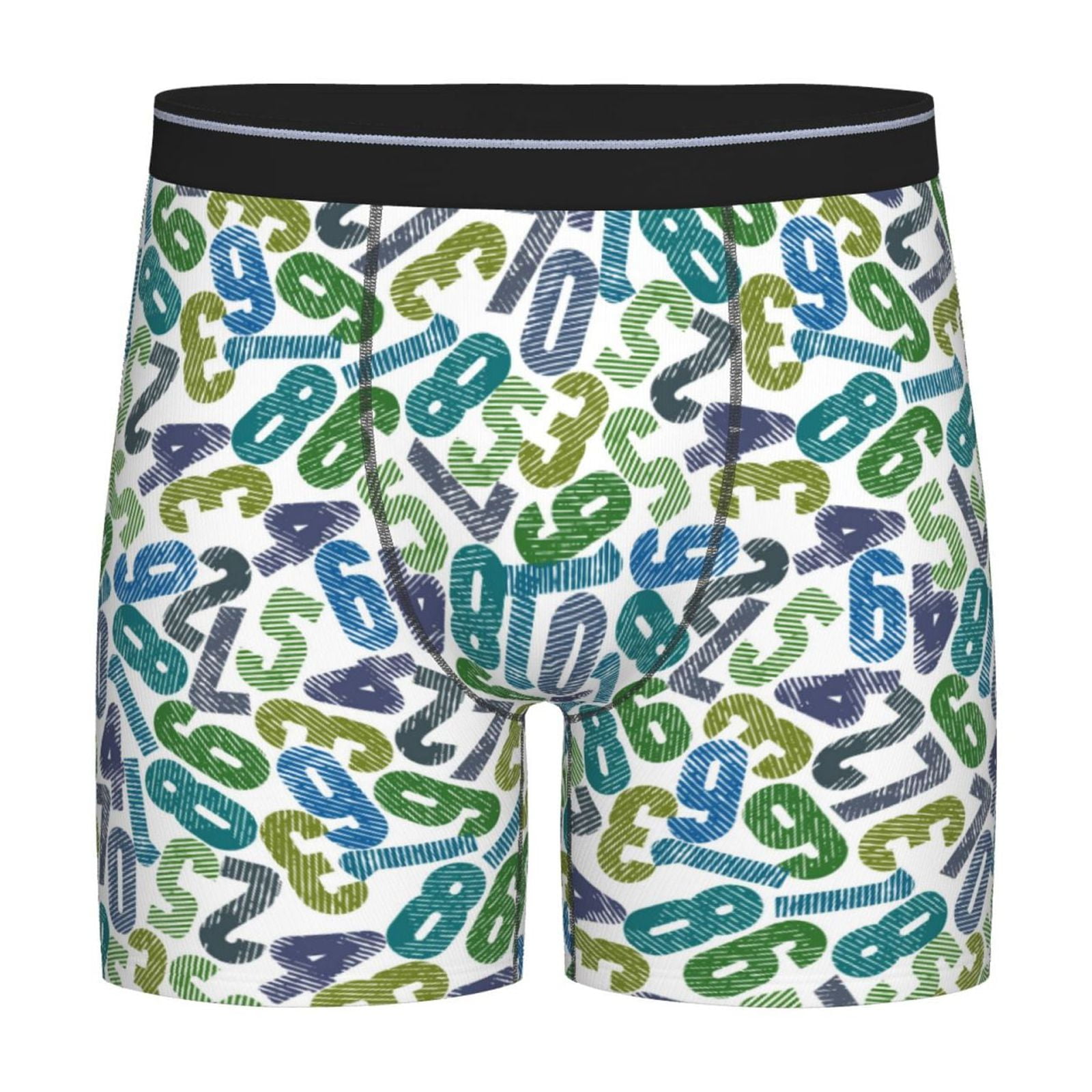 Mens Underwear, Numbers Math Seal Mens Underwear Boxer Briefs, Soft ...