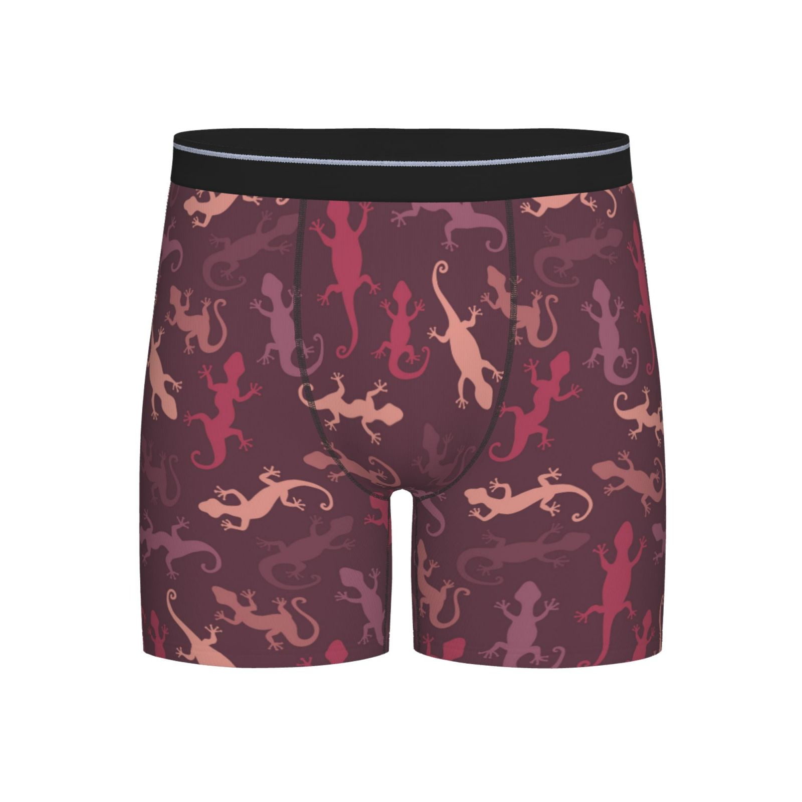 Mens Underwear, Painted Gecko Lizard Mens Underwear Boxer Briefs, Soft ...