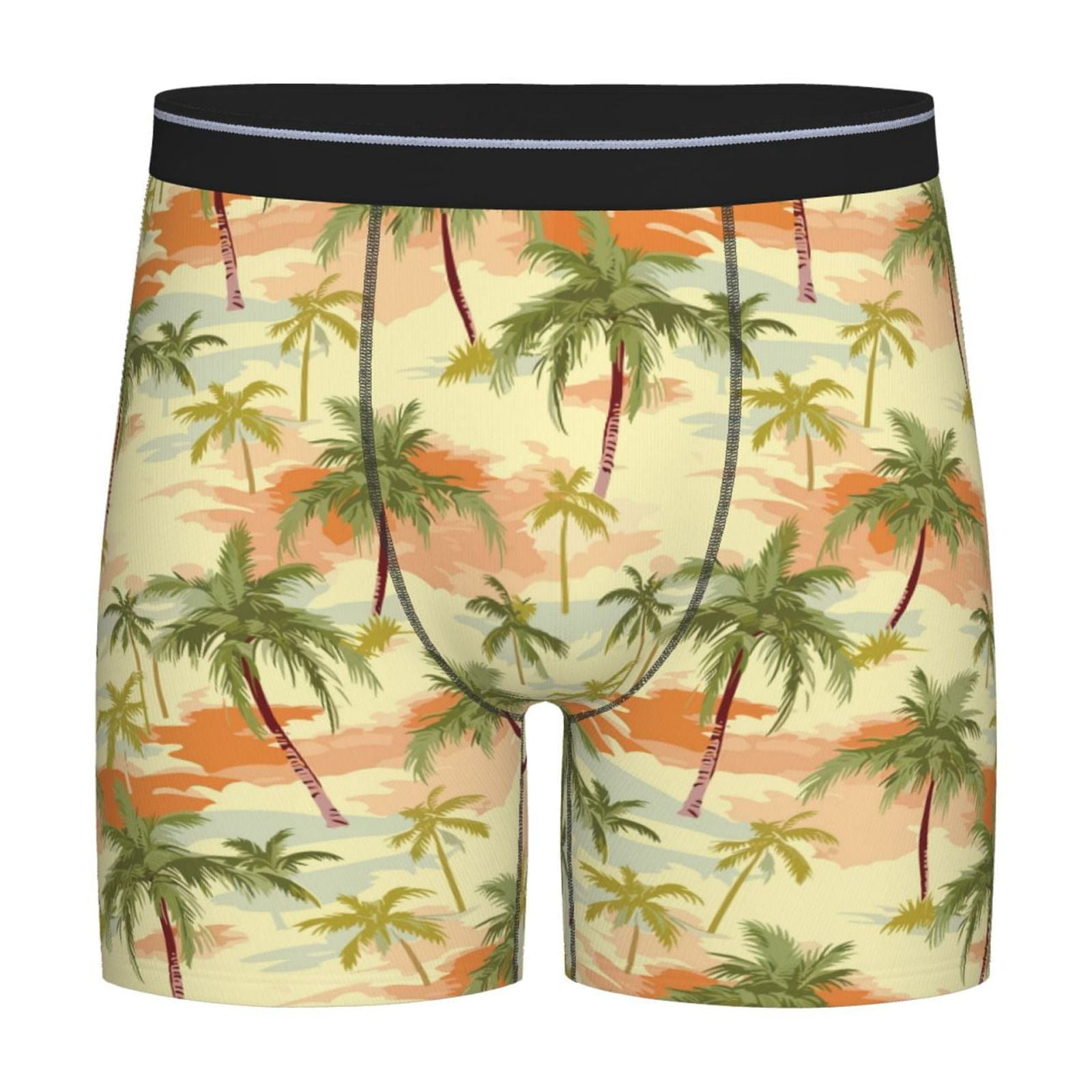 Mens Underwear, Palm Tree_Ao Mens Underwear Boxer Briefs, Soft ...