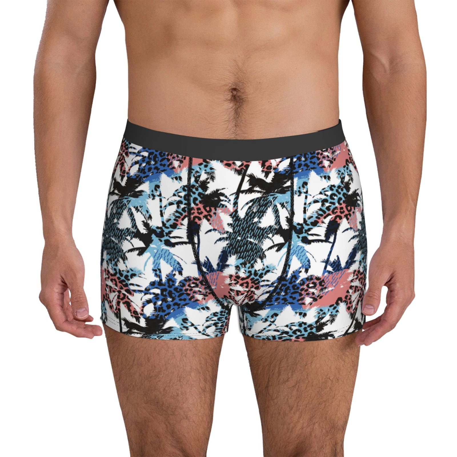 Mens Underwear - Palm tree doodle Breathable Stretch Boxers for Men ...