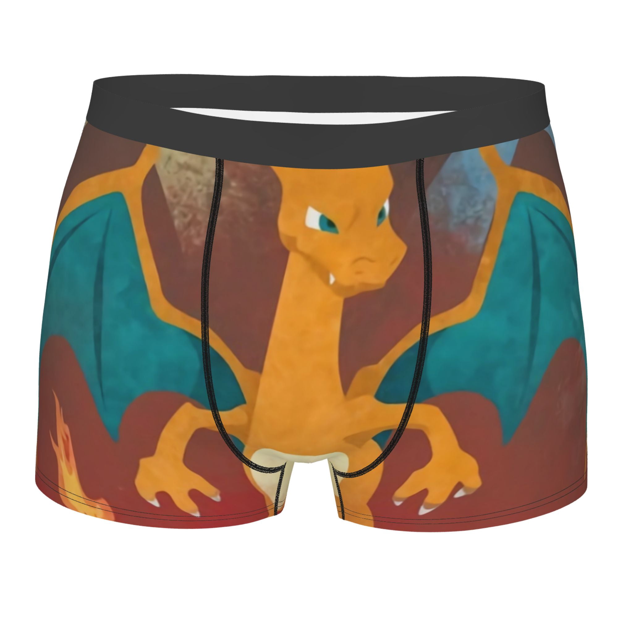 Mens Underwear,Pokémon-Pikachu Charmander Charizard Boxer Briefs ...