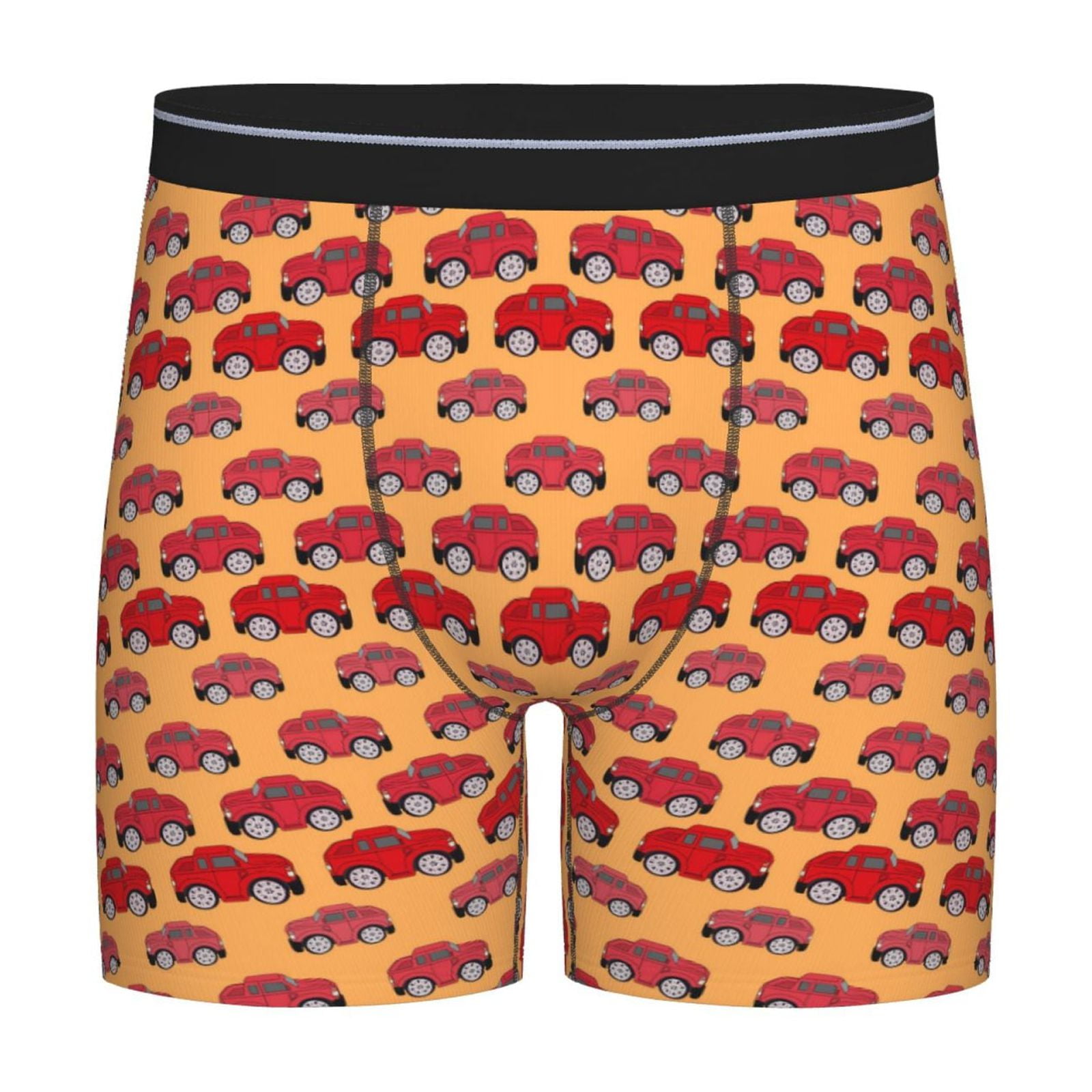 Mens Underwear, Red Cars Mens Underwear Boxer Briefs, Soft Breathable ...