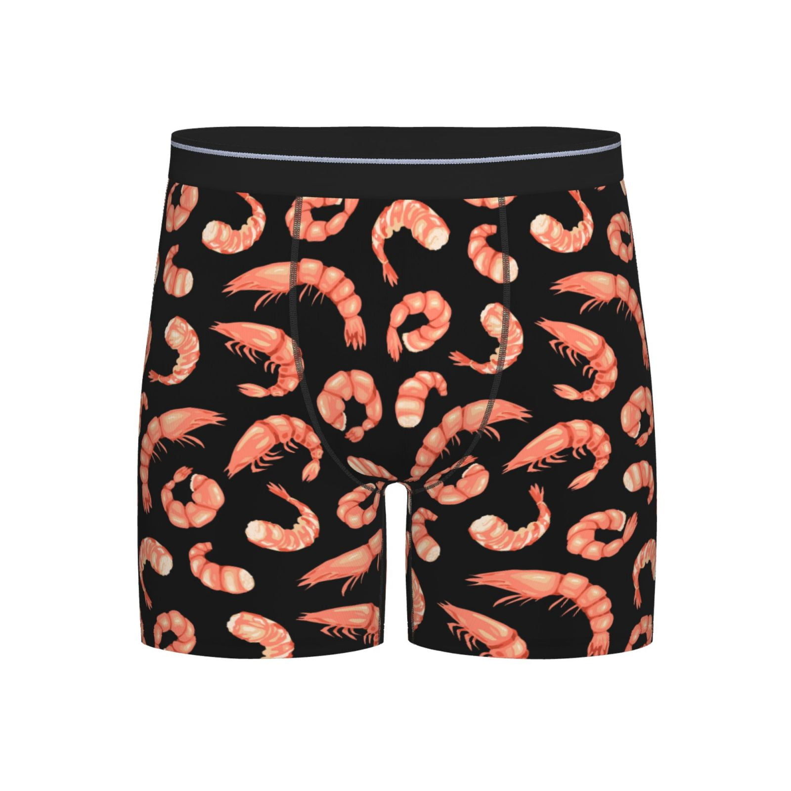 Mens Underwear, Shrimp No.9042 Mens Underwear Boxer Briefs, Soft Breathable Underwear Long Leg ...