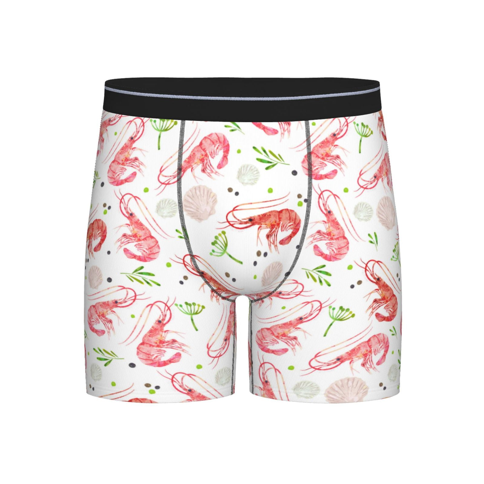 Mens Underwear, Shrimp Shells Seaweed Mens Underwear Boxer Briefs, Soft ...
