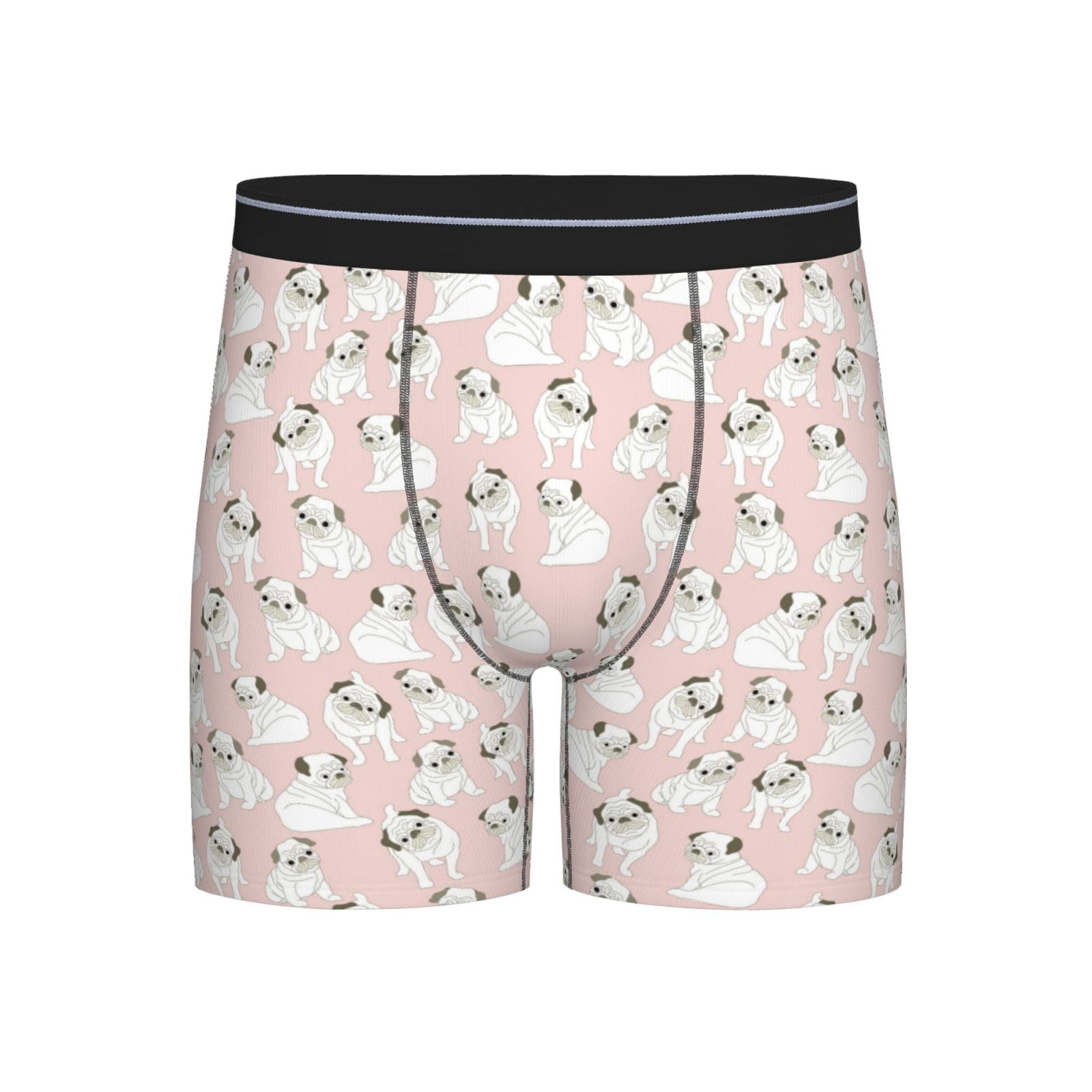 Mens Underwear, Simple Cute French Bulldog Pink Mens Underwear Boxer ...