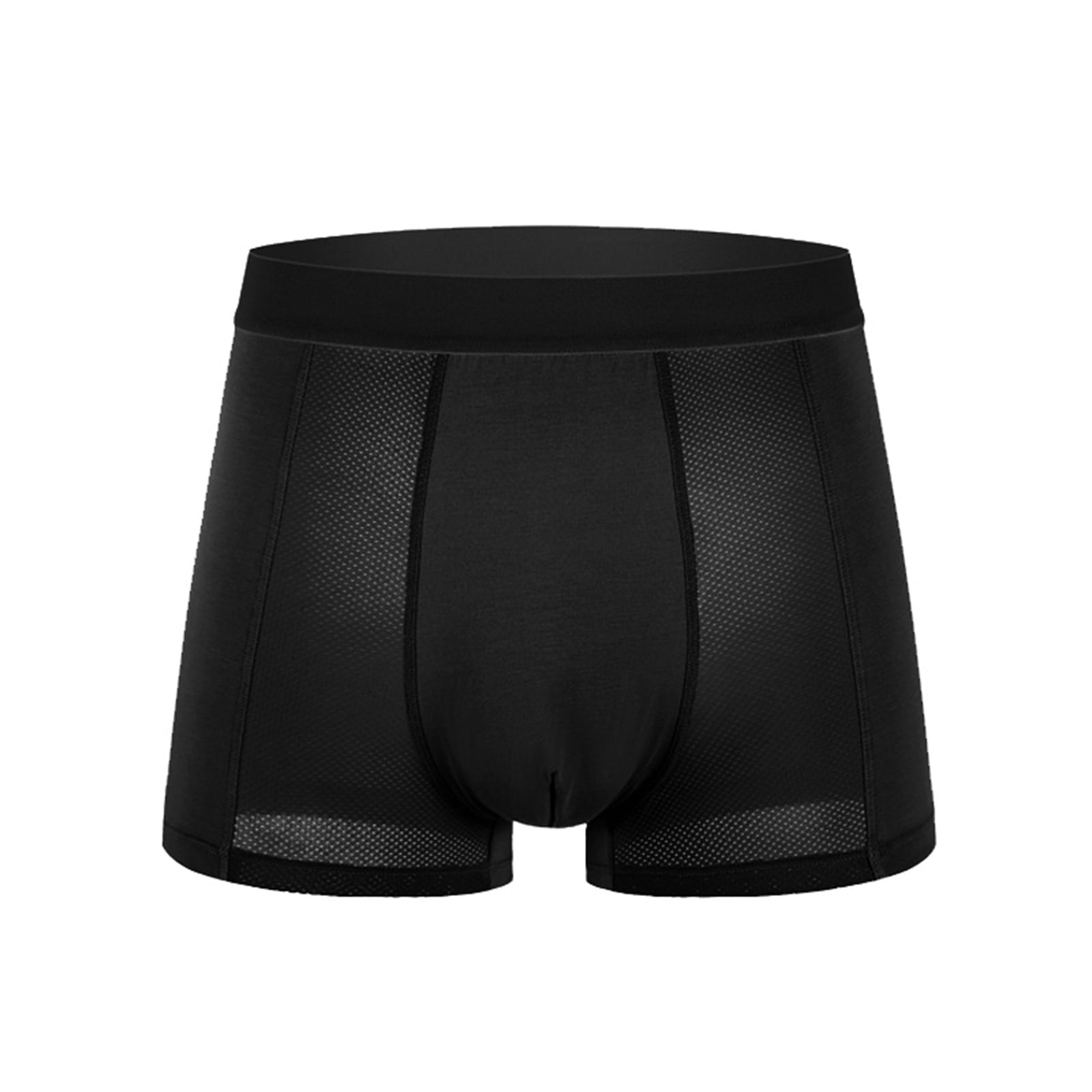 Mens Underwear Summer Solid Color Waistband Breathable Mesh Moisture ...