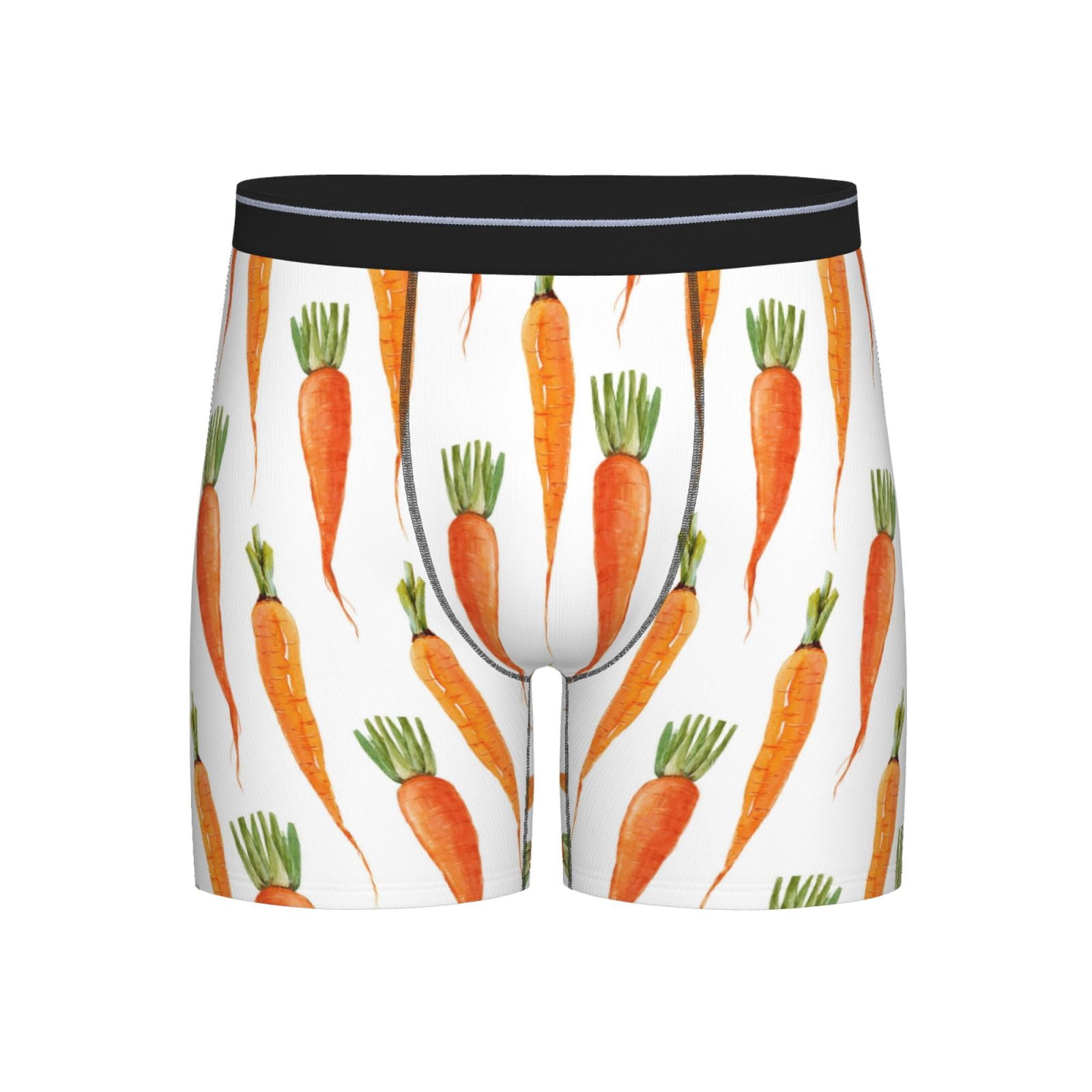 Mens Underwear, Thin Carrot Print Mens Underwear Boxer Briefs, Soft ...