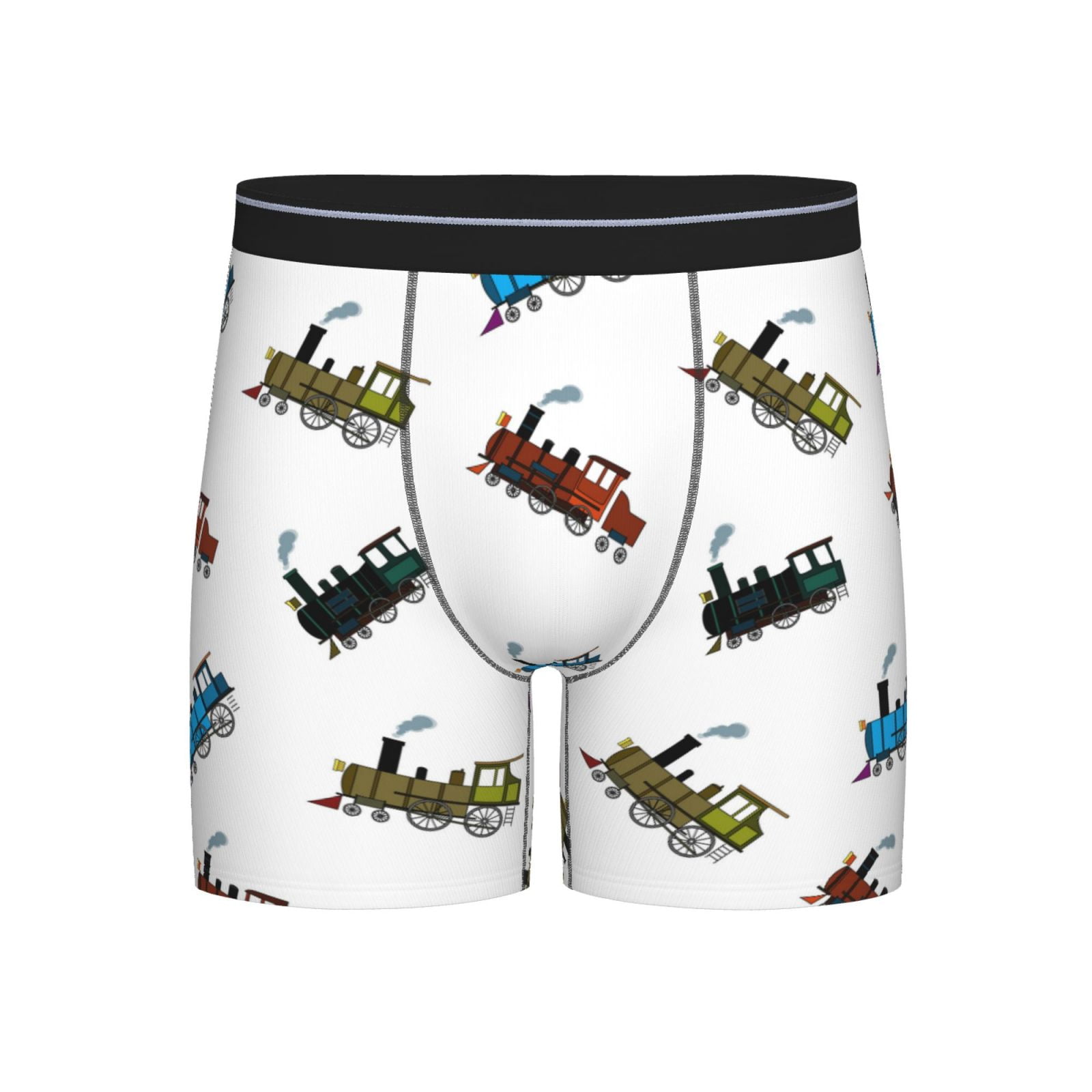 Mens Underwear, Train Pattern Colorful Mens Underwear Boxer Briefs ...