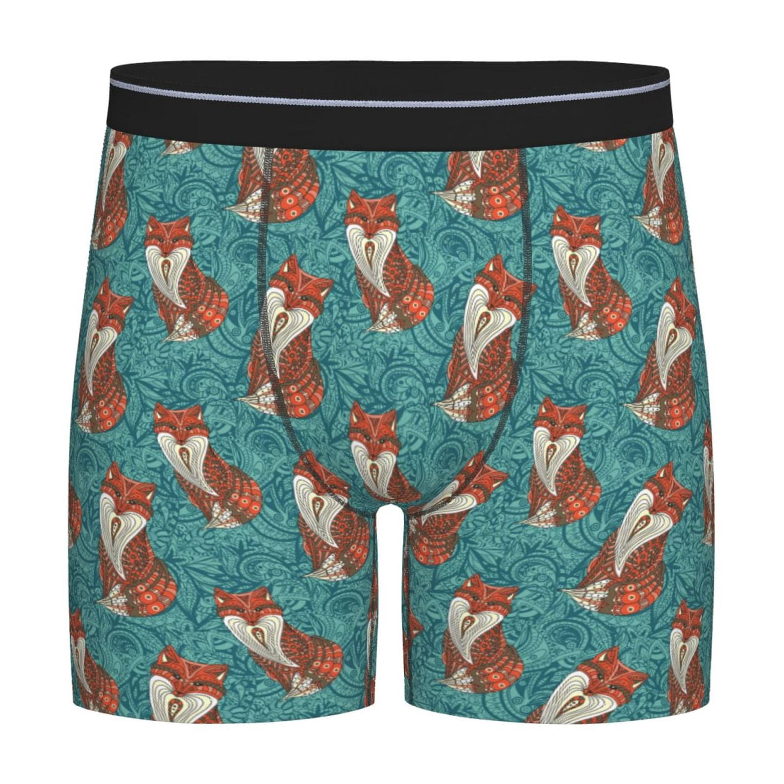 Mens Underwear, Tribal Fox Mens Underwear Boxer Briefs, Soft Breathable ...