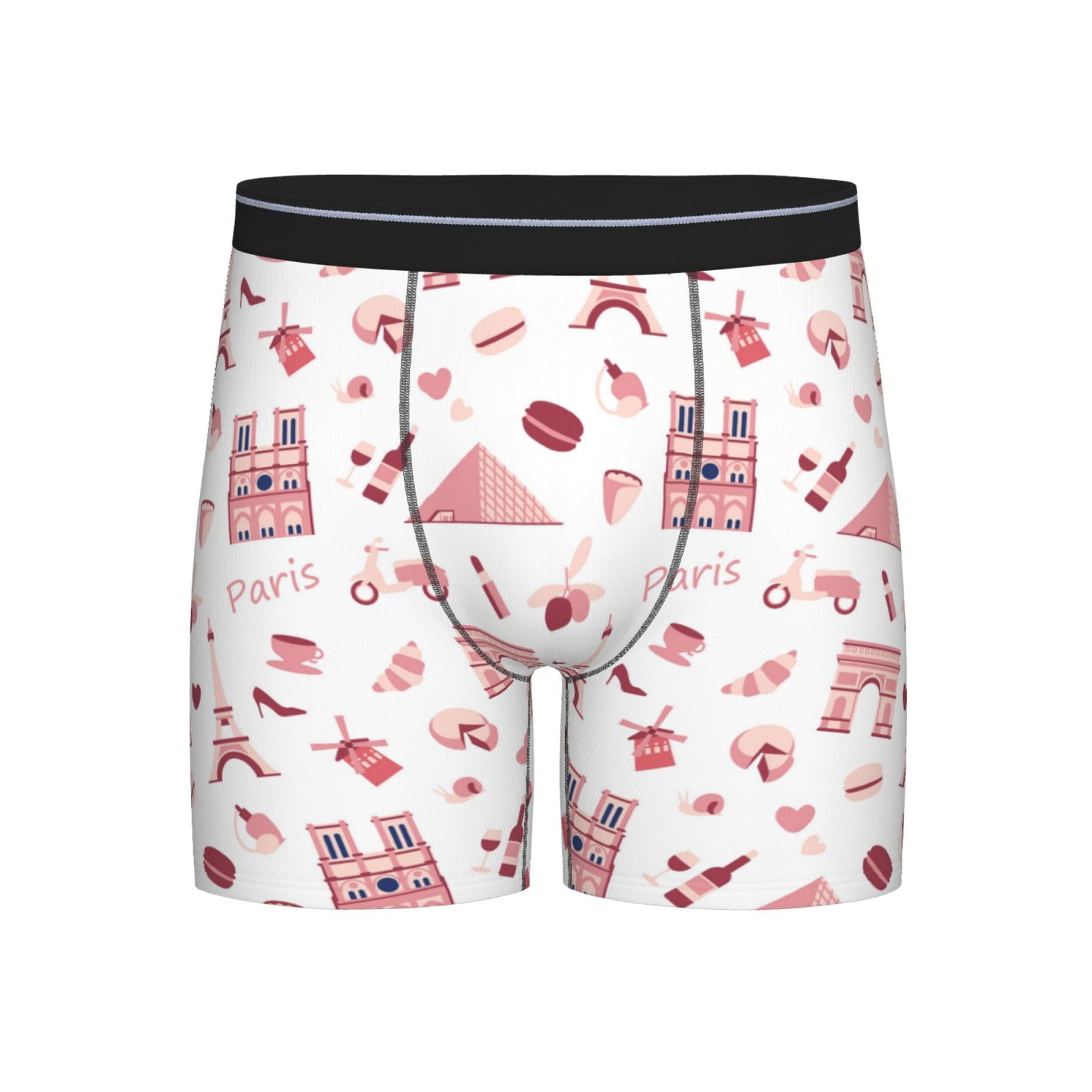 Mens Underwear, Urban Eiffel Tower Mens Underwear Boxer Briefs, Soft ...