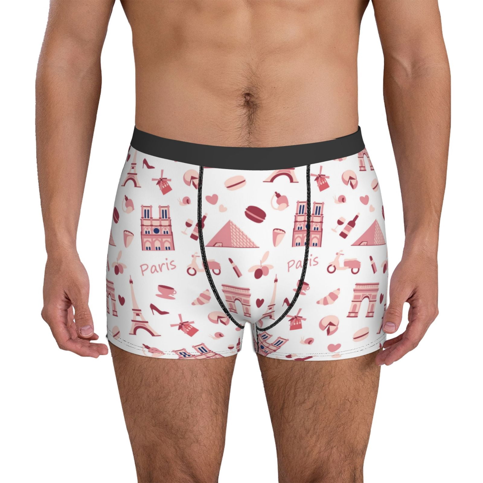 Mens Underwear, Urban Eiffel Tower Sexy Mens Underwear Boxer Briefs, Breathable Boxer Briefs for ...