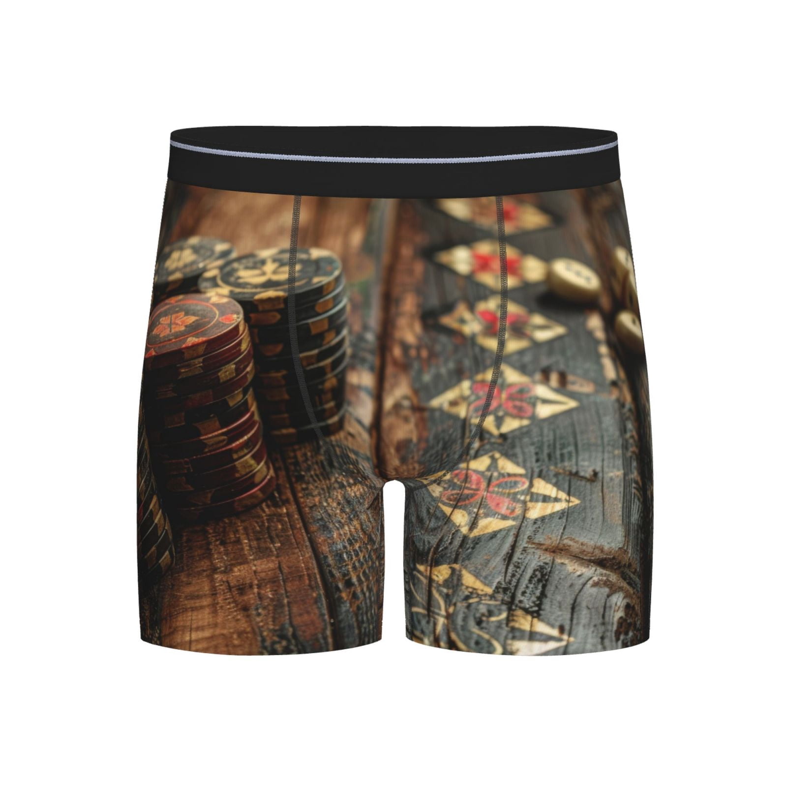 Mens Underwear, Vintage Poker Chips Mens Underwear Boxer Briefs, Soft ...