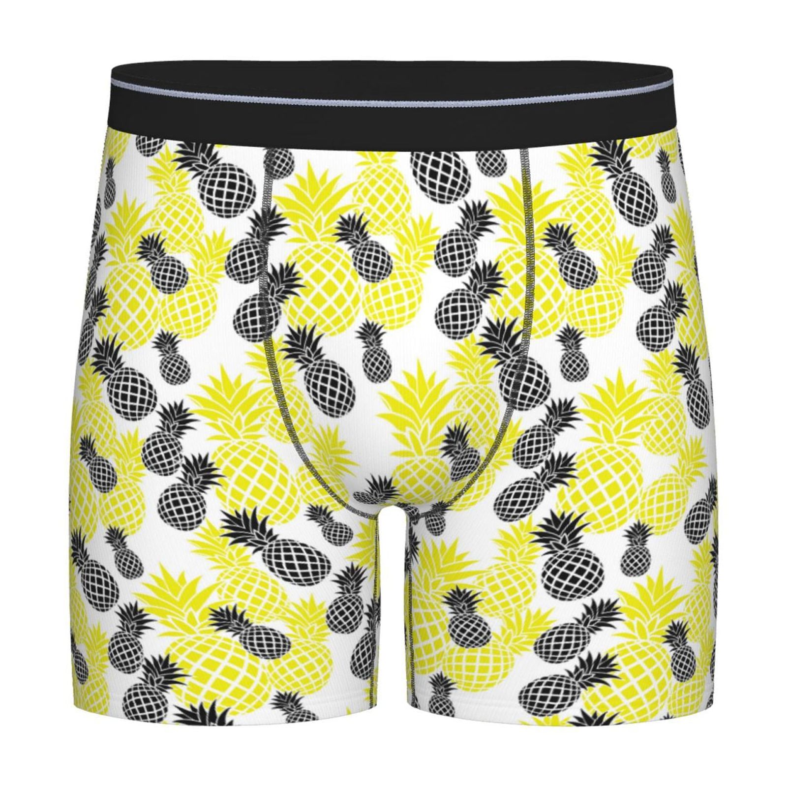 Mens Underwear, Yellow Pineapple Mens Underwear Boxer Briefs, Soft ...