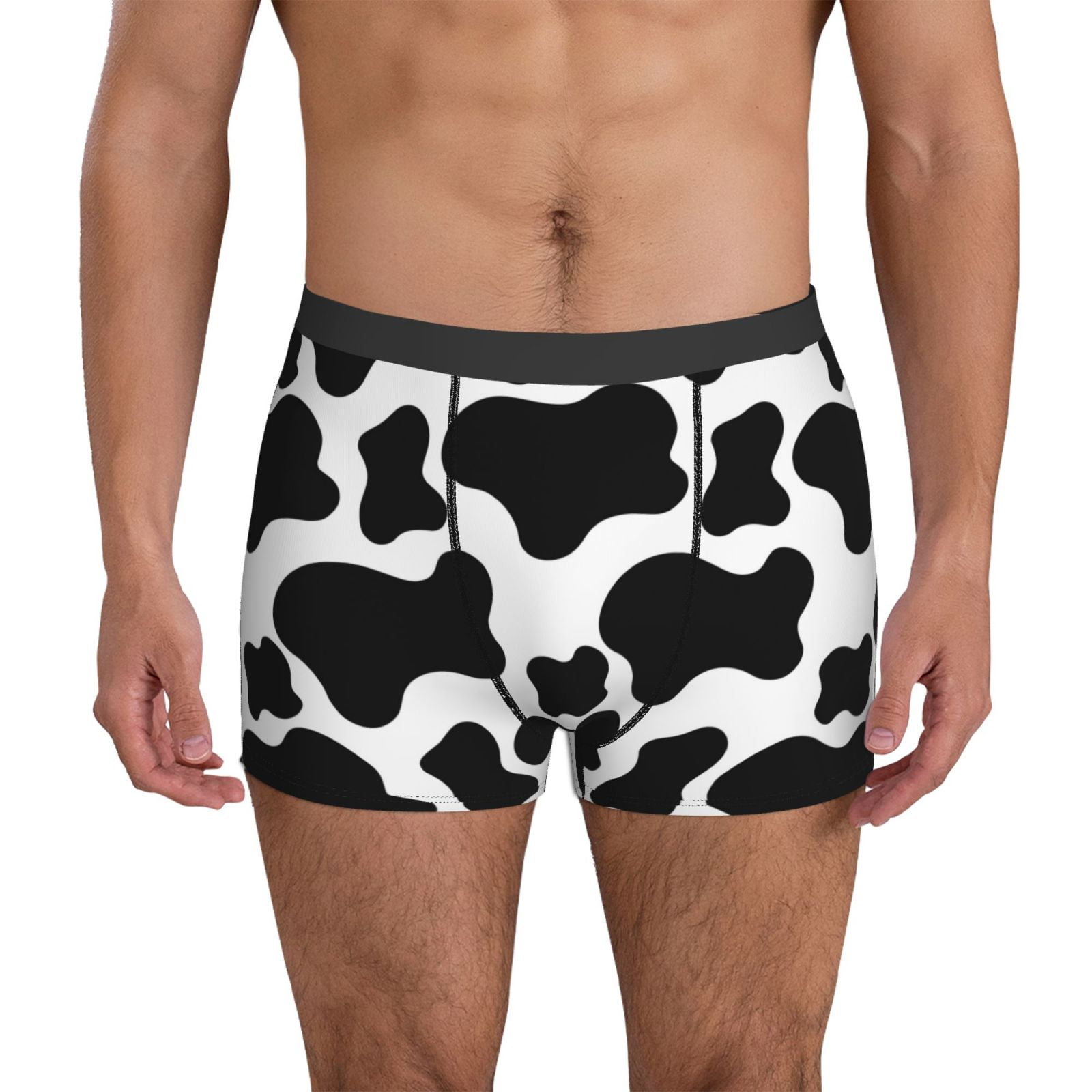 Mens Underwear - cow spots pattern Breathable Stretch Boxers for Men ...