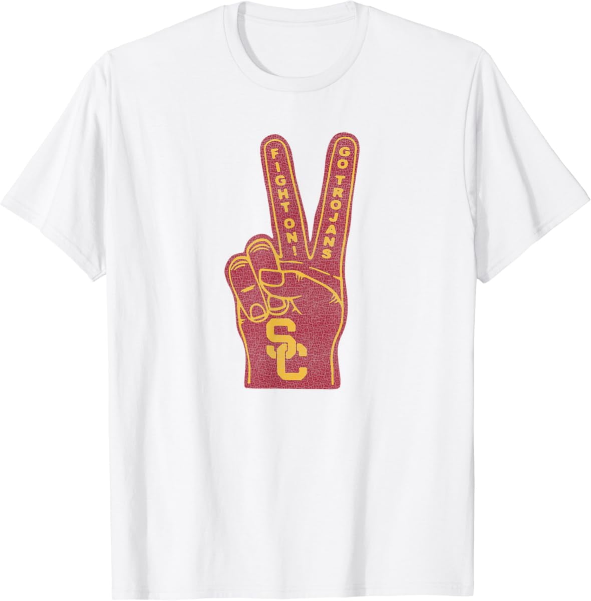 Mens Usc Trojans Vintage Duces Logo White Officially Licensed T-Shirt ...