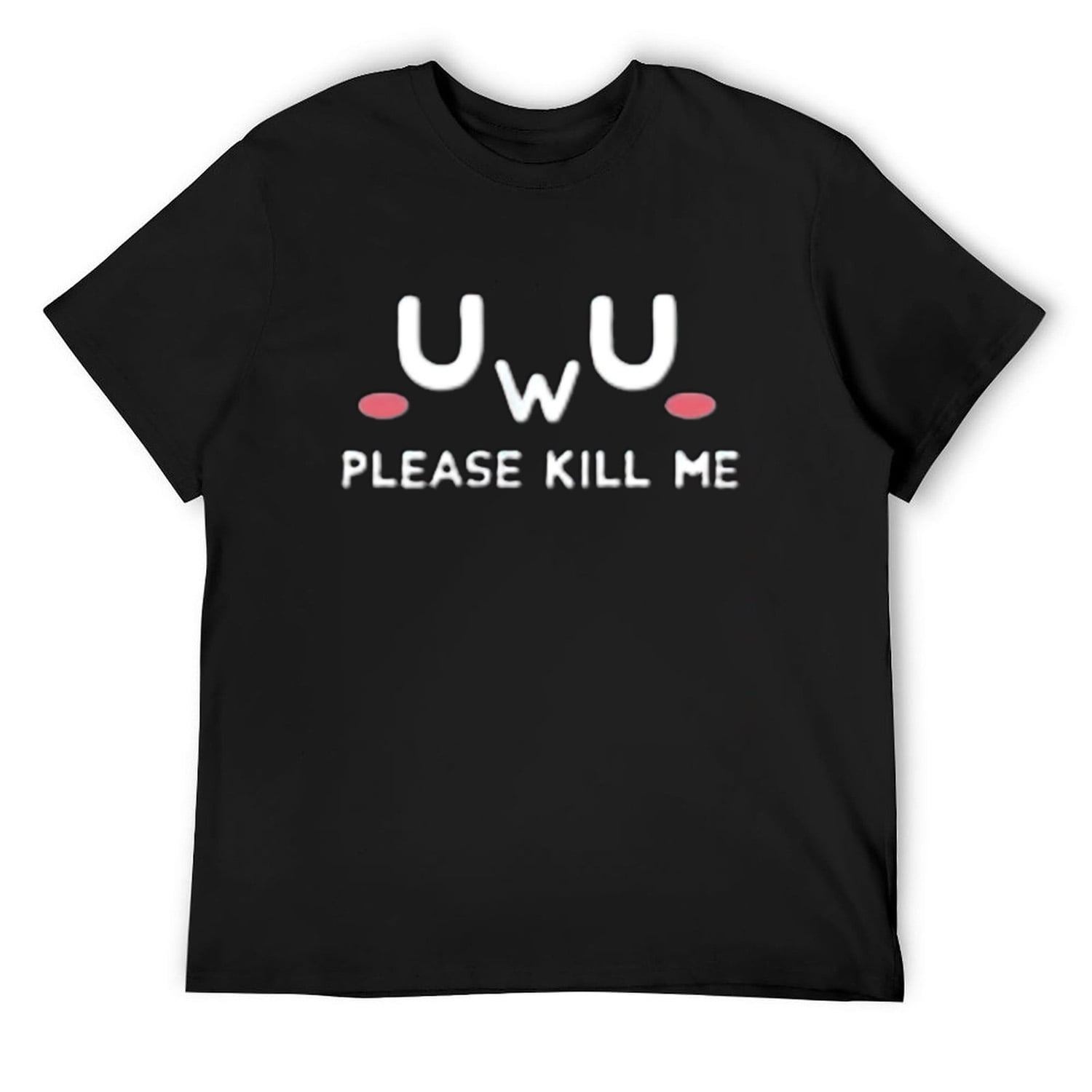 Mens Uwu Please Kill Me Emo Dark Humor Pastel Goth Sad Aesthetic T ...