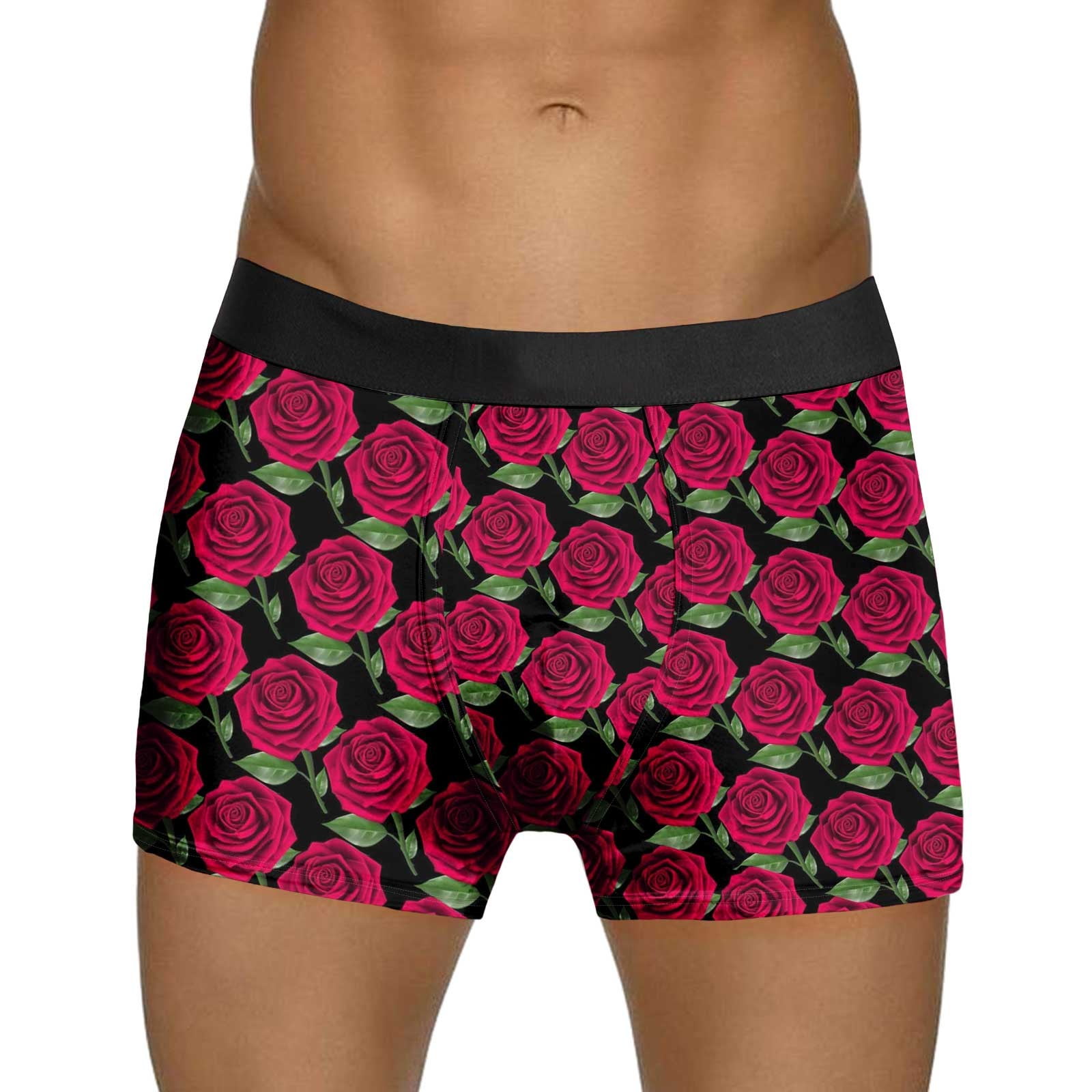 Mens Valentines Day Printed Underwear Style Red Bubble Special Love ...