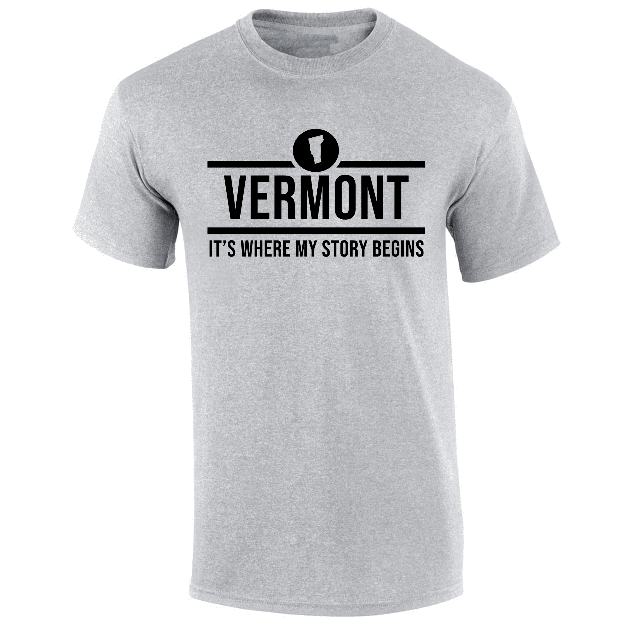 Mens Vermont Tshirt Vermont It's Where My Story Begins Short Sleeve T ...