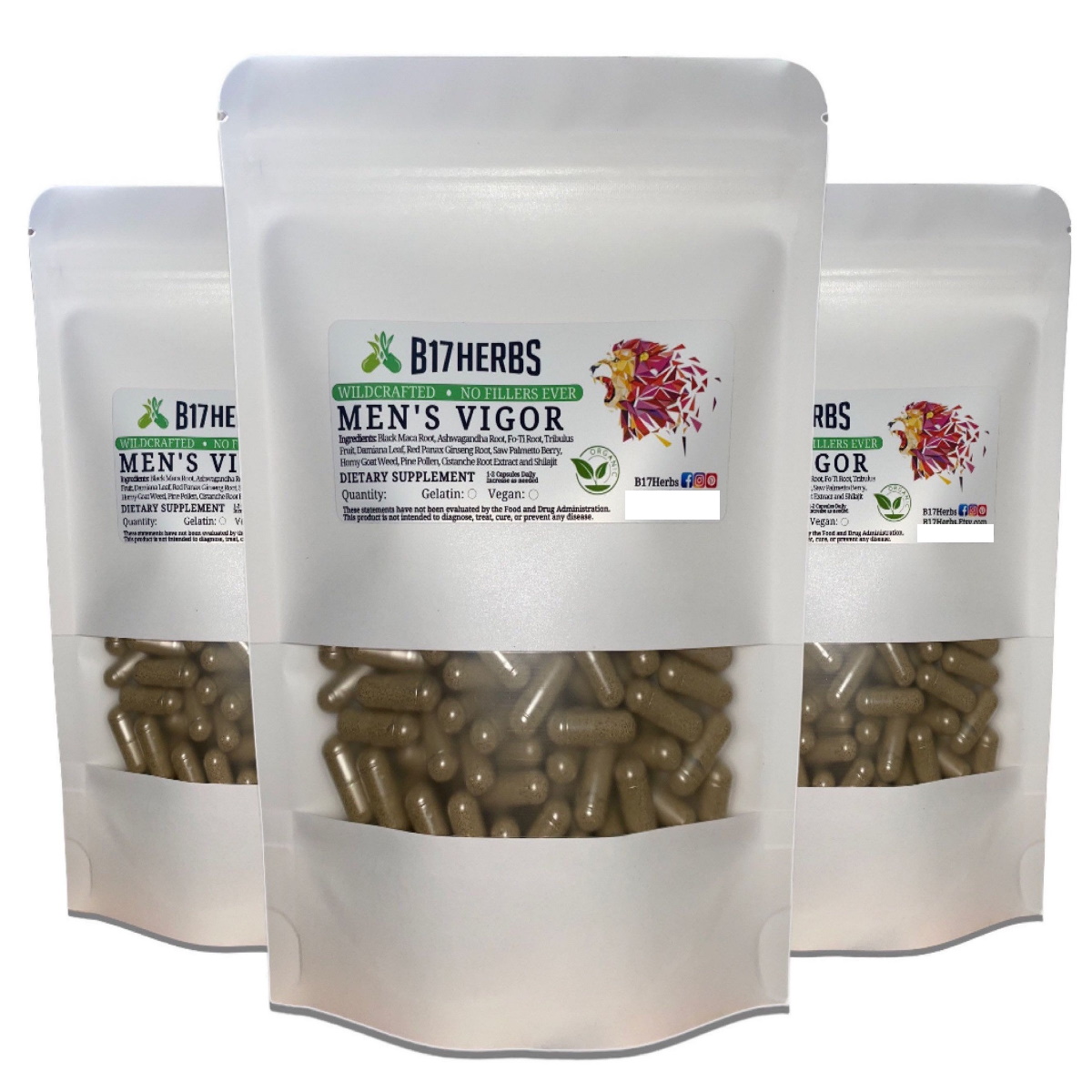 Mens Vigor | Testosterone | Libido | Organic | Energy | Maca | Horny ...