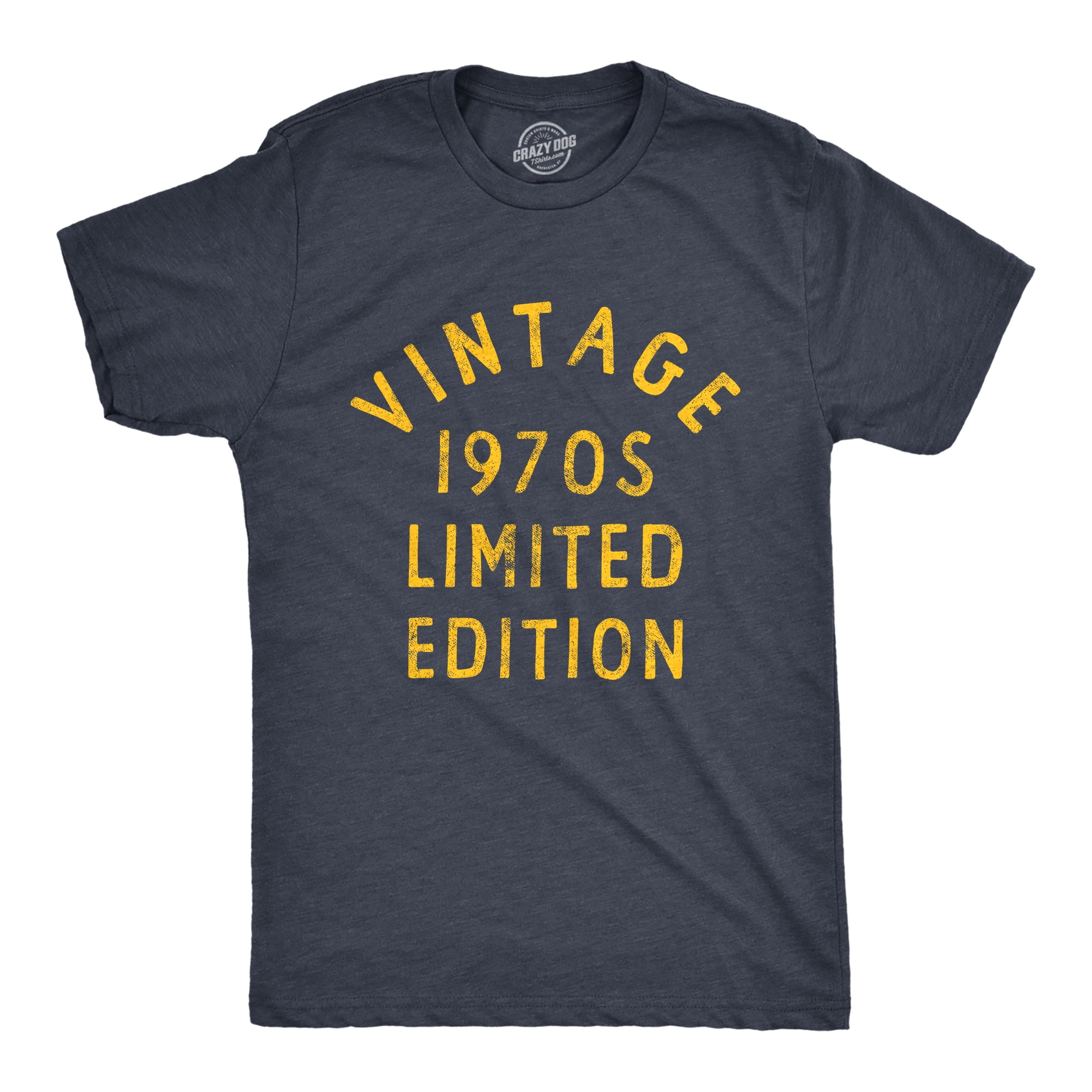 Mens Vintage 1970s Limited Edition T Shirt Funny Cool 1970 Theme ...