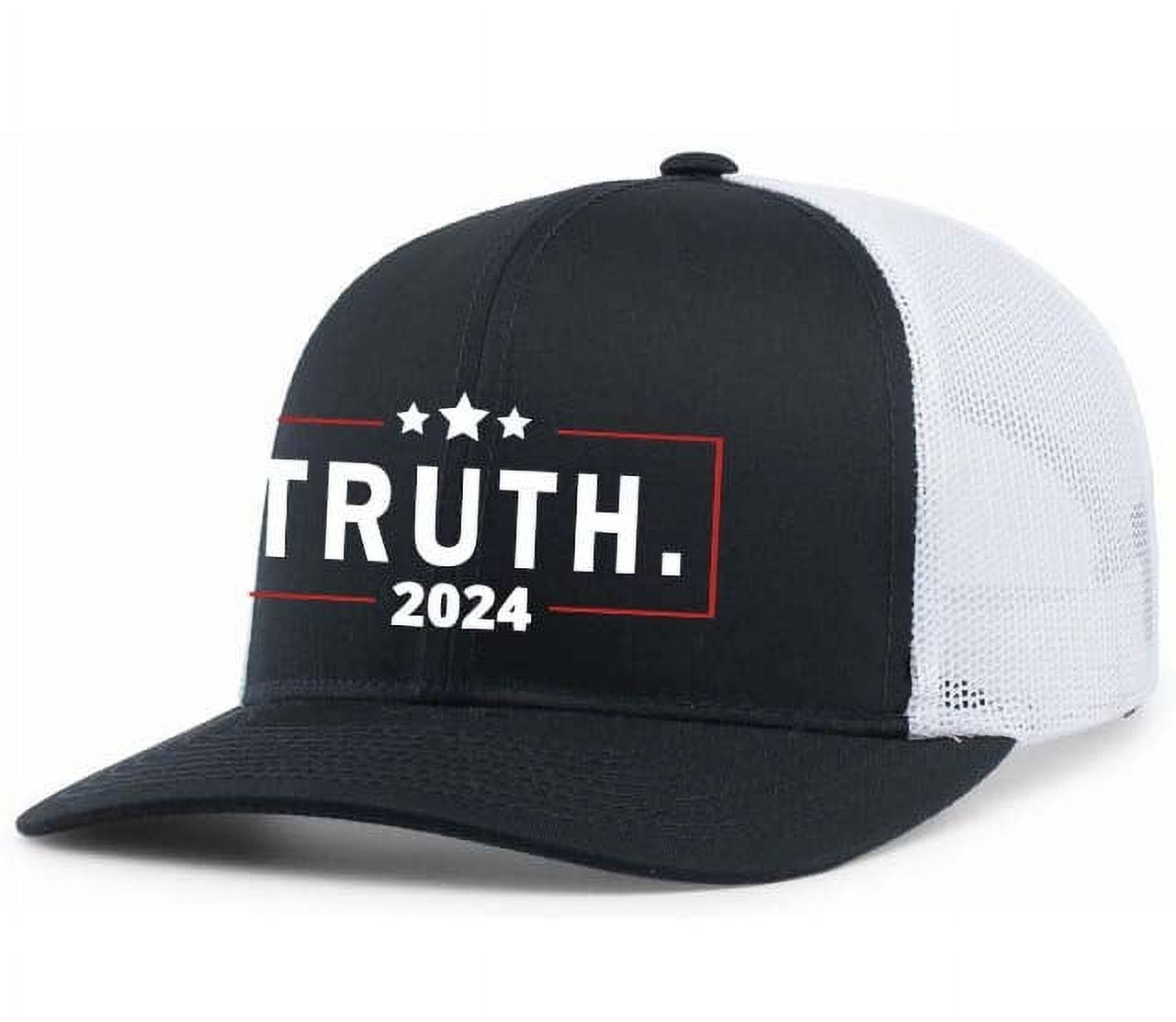 Mens Vivek Hat Vivek Ramaswamy Truth Slogan 2024 Mesh Back Trucker Hat ...