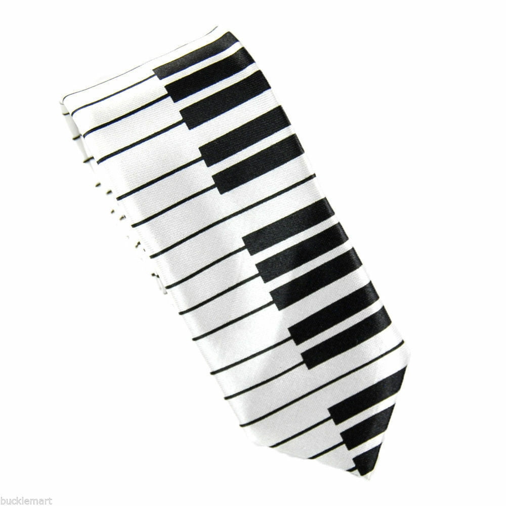 Mens WHITE PIANO KEYS Neck Tie MUSIC necktie - Walmart.com