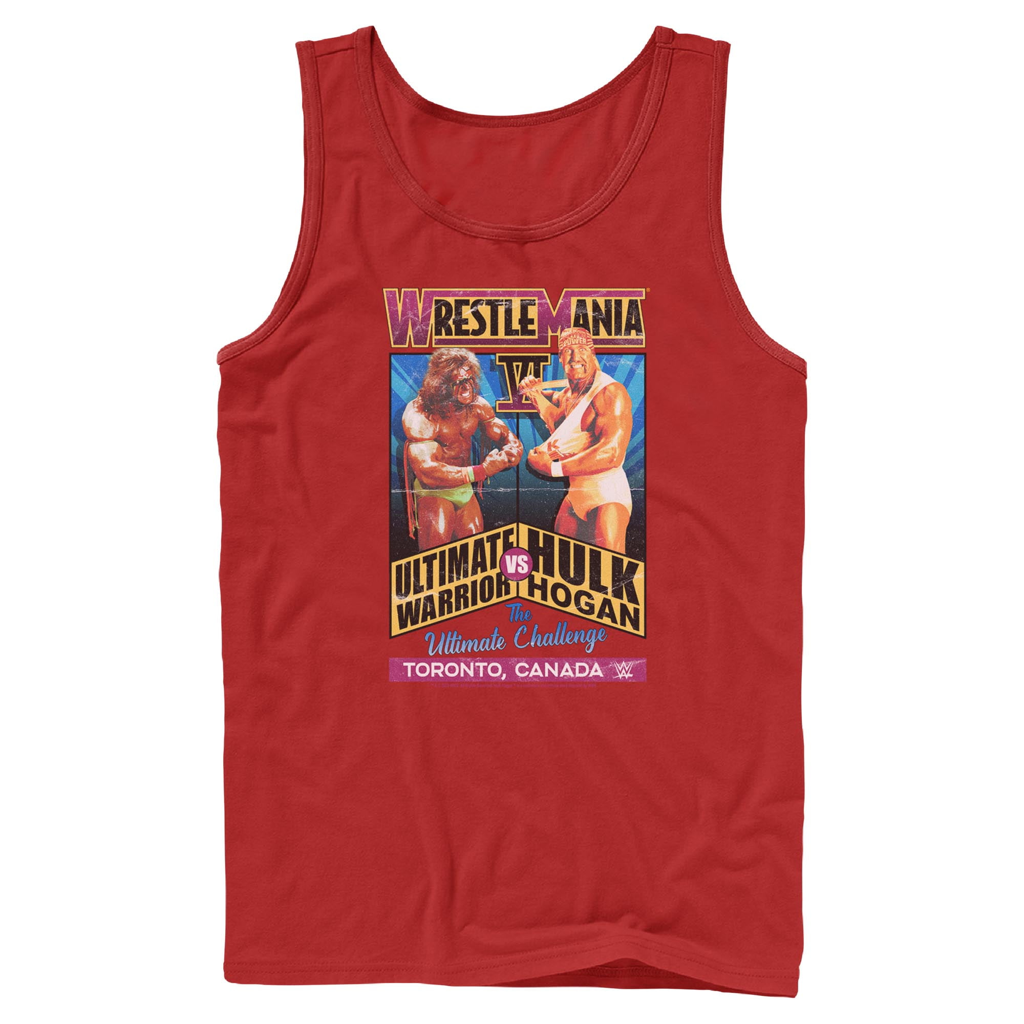 Mens WWE Hulk Hogan VS The Ultimate Warrior Poster Tank Top - Walmart.com