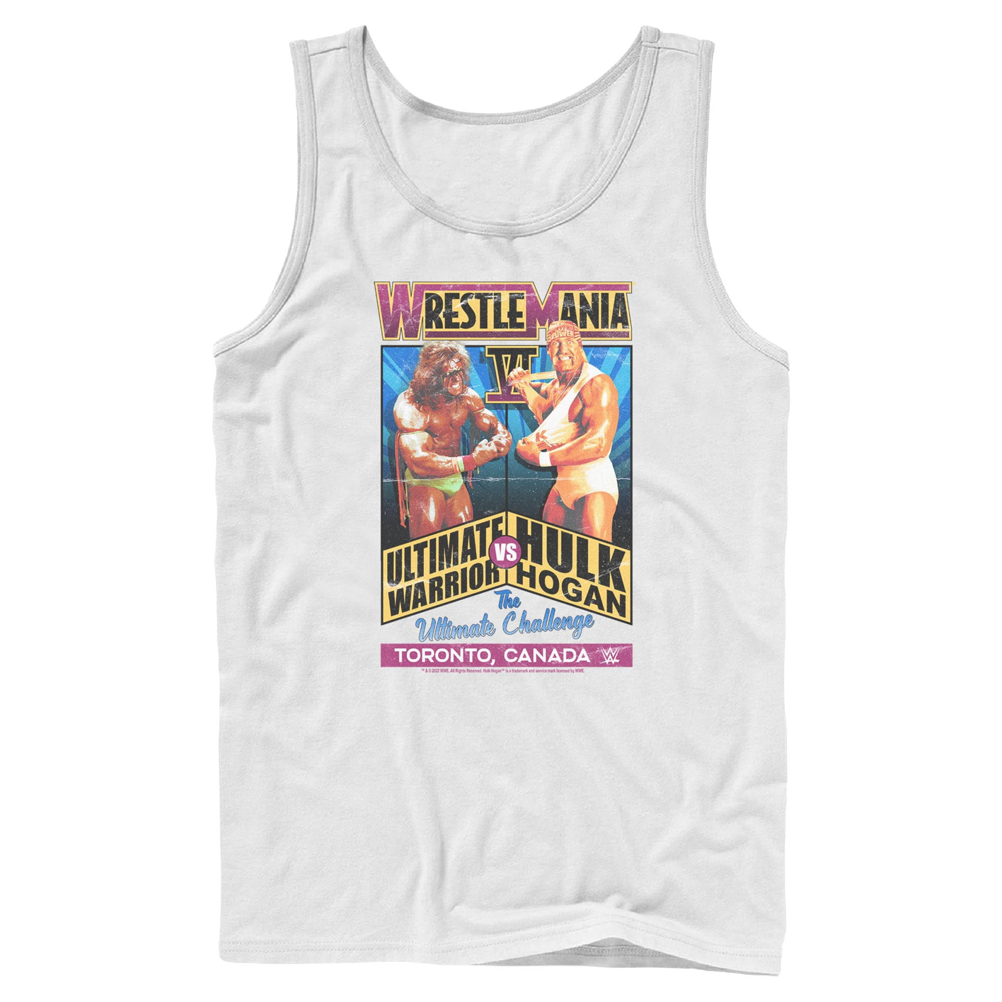 Mens WWE Hulk Hogan VS The Ultimate Warrior Poster Tank Top - Walmart.com