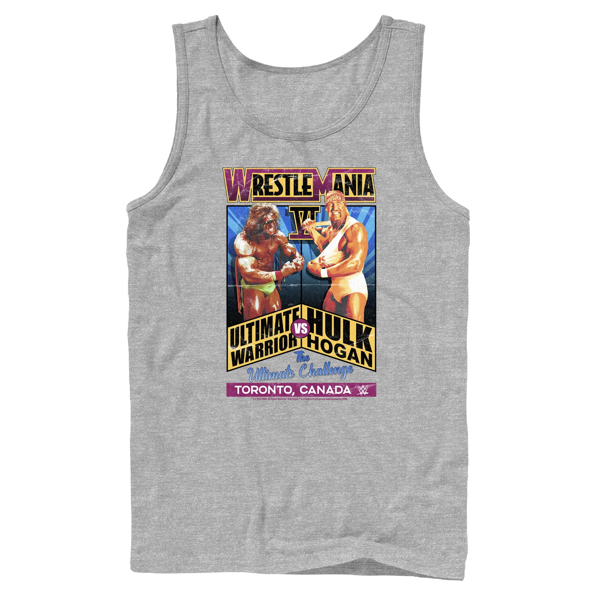 Mens WWE Hulk Hogan VS The Ultimate Warrior Poster Tank Top - Walmart.com