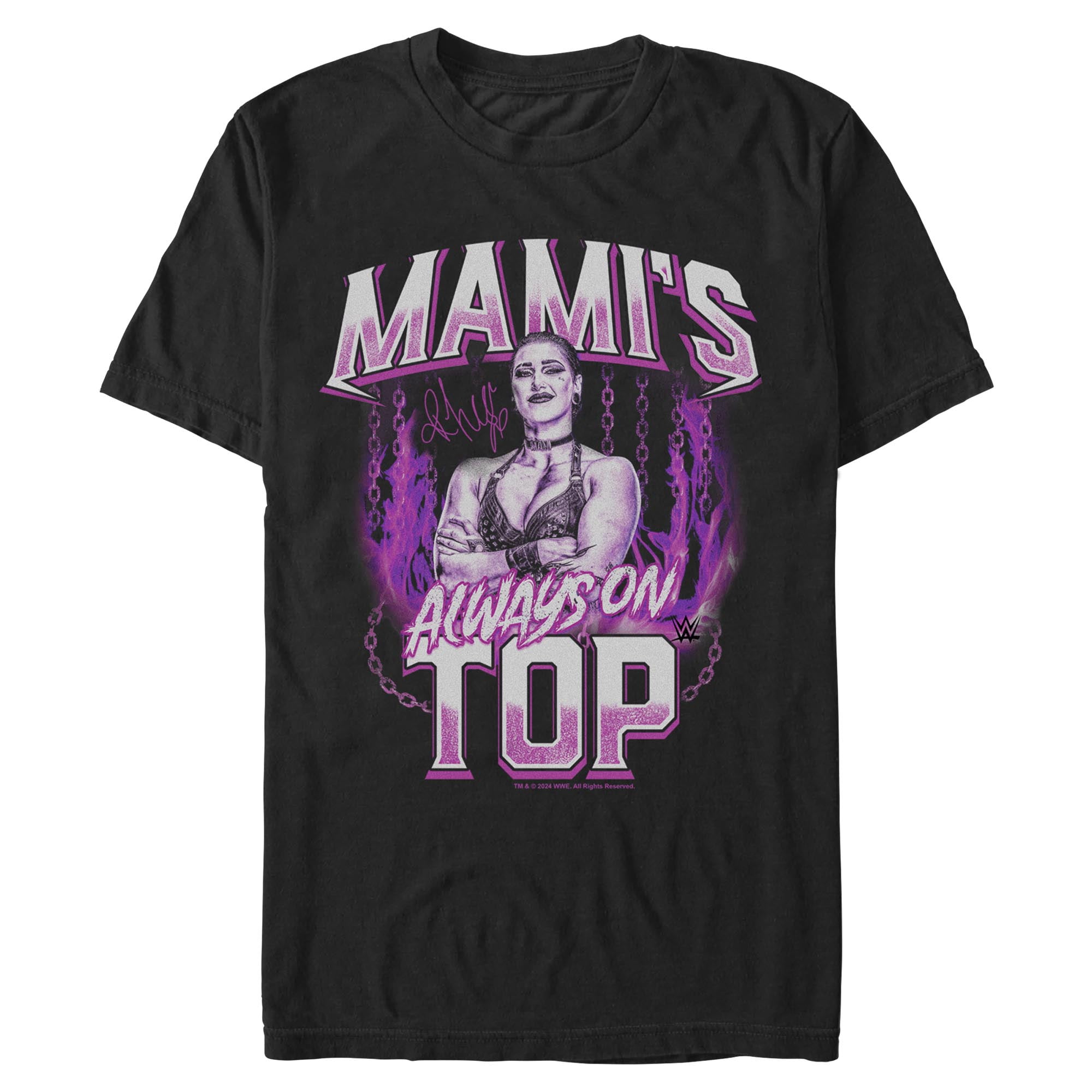 Mens WWE Mami's Always on Top T Shirt - Walmart.com