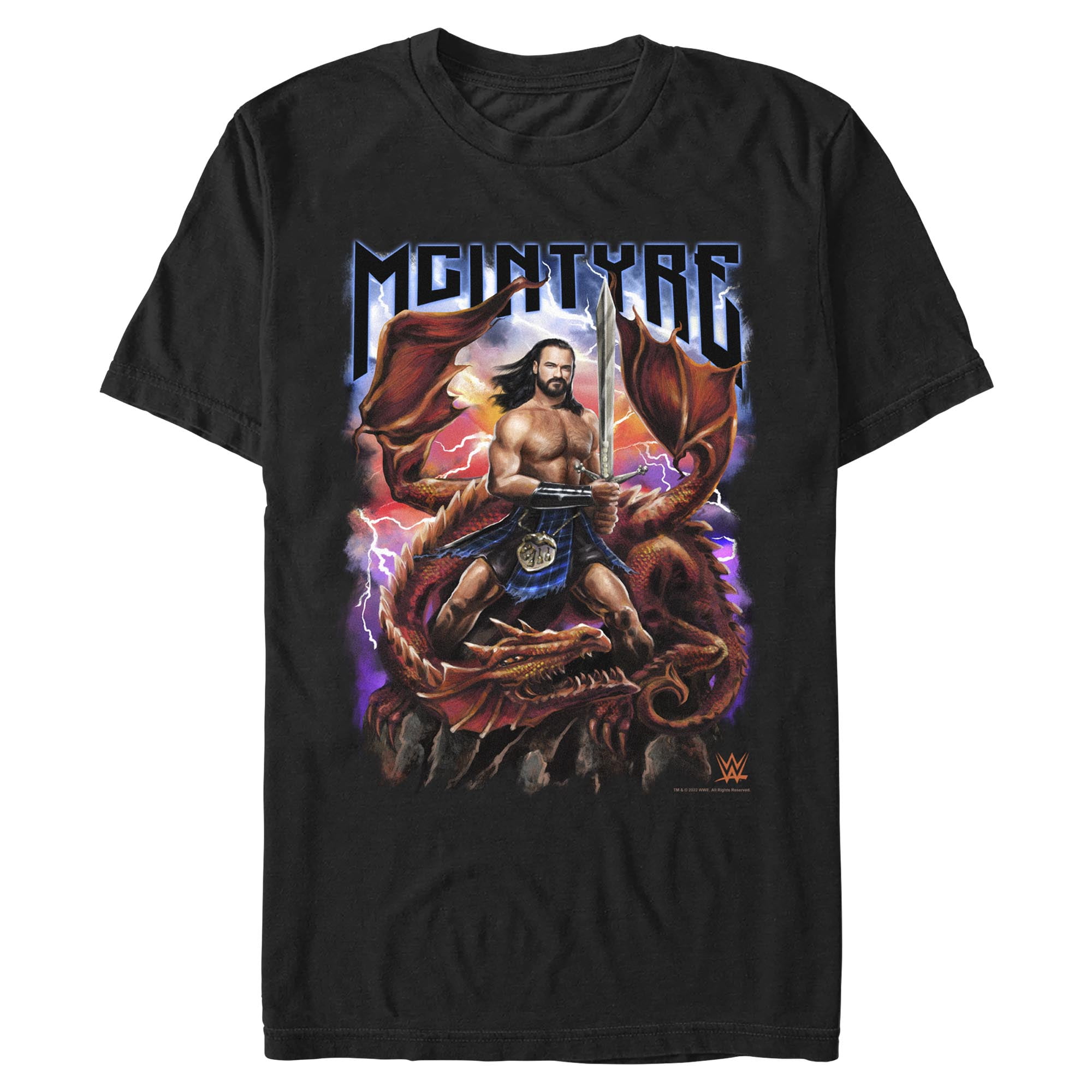 Mens WWE McIntyre Dragon T Shirt - Walmart.com