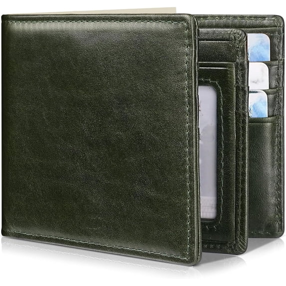 Mens Wallet Bifold Blocking Wallet for Men with 1 ID 13 Card Holders 2 ...