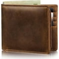 Mens Wallet Bifold RFID Blocking Wallet for Men with 2 ID Windows 11 ...